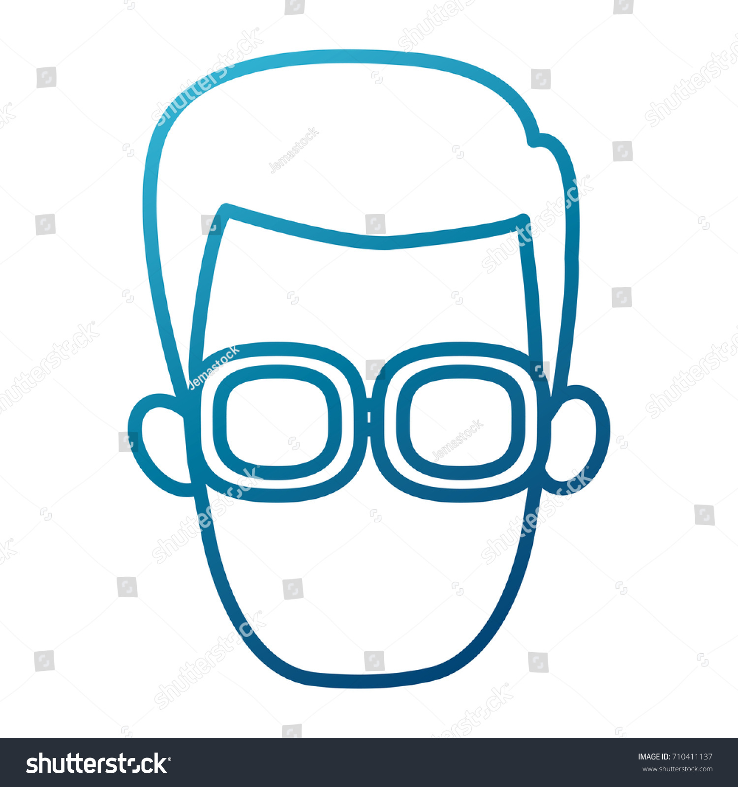 Man Glasses Stock Vector (Royalty Free) 710411137 | Shutterstock