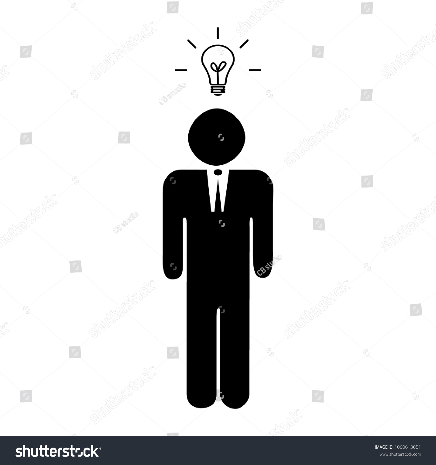 Man Idea Icon Stock Vector (Royalty Free) 1060613051 | Shutterstock