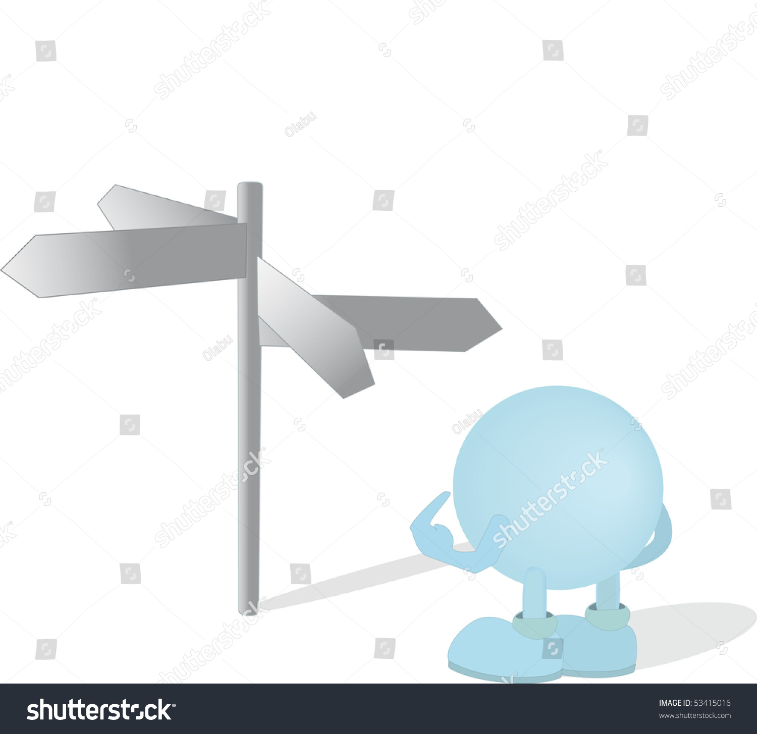 Man Point Sign Stock Vector (Royalty Free) 53415016 | Shutterstock