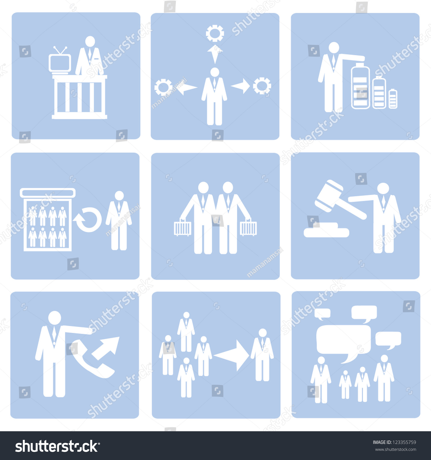 Management Human Resources Business Personsvector Stock Vector (Royalty ...