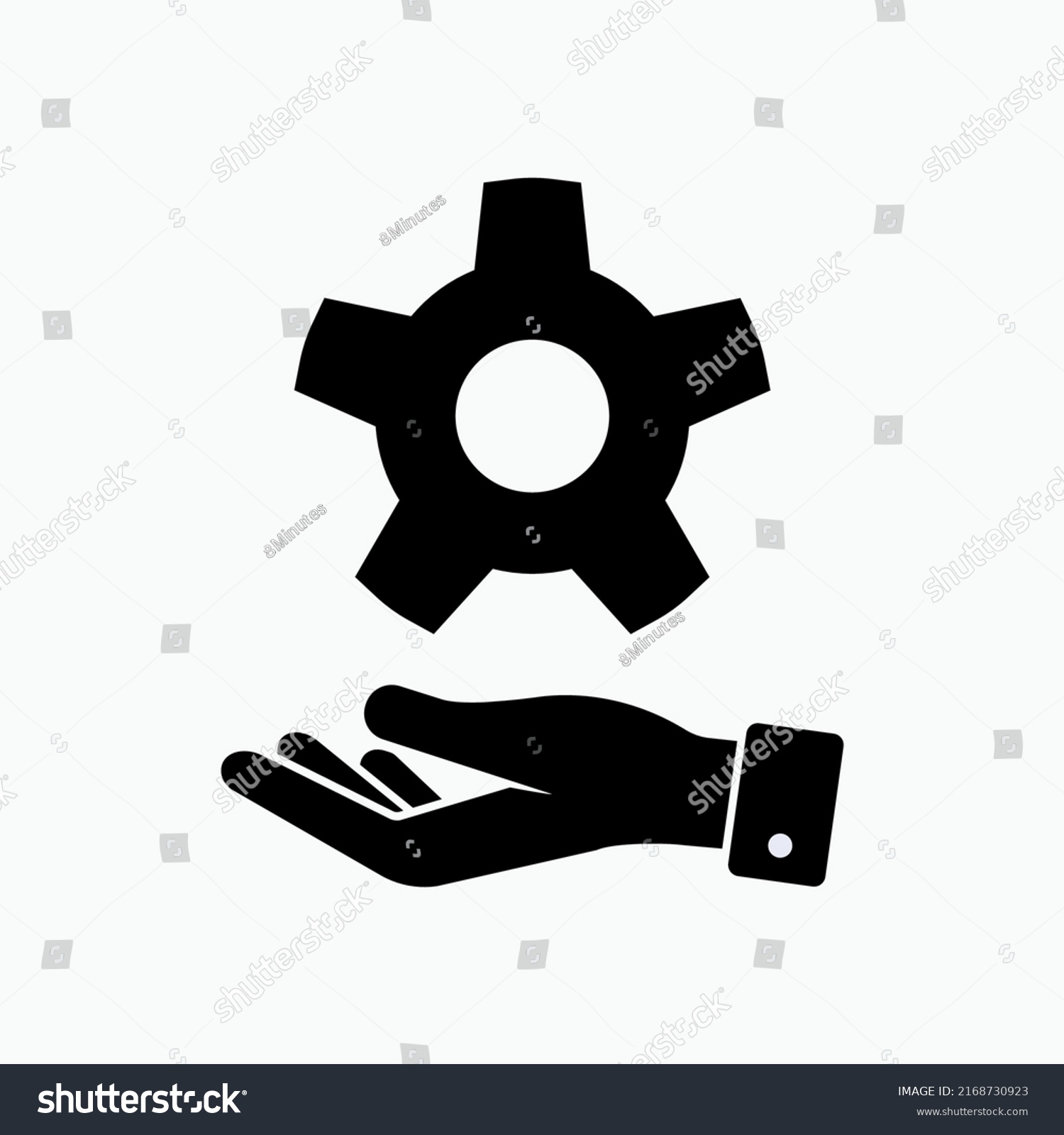 Management Icon Managing Symbol Vector Stock Vector (Royalty Free ...