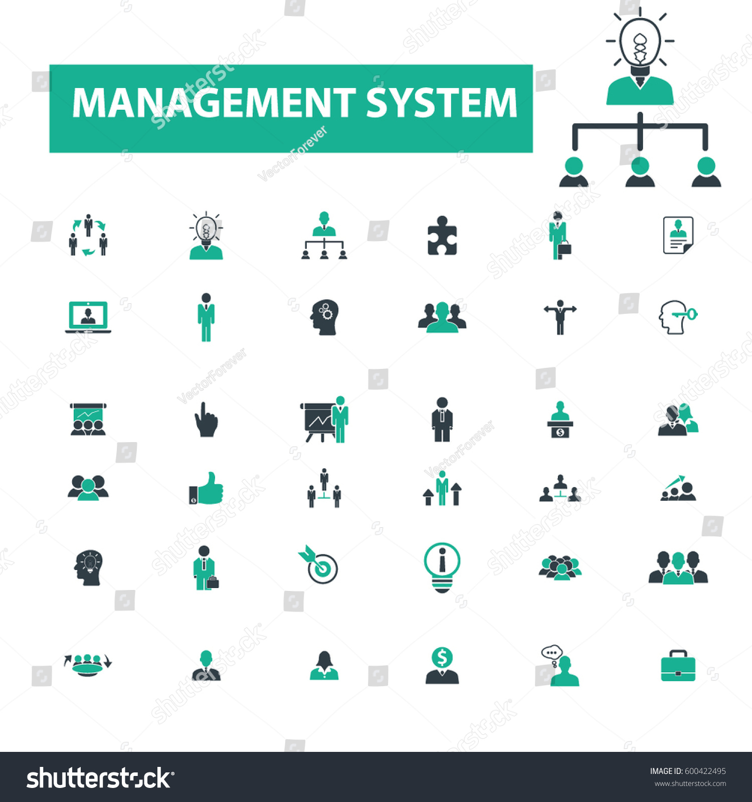 Management Icons Stock Vector (Royalty Free) 600422495 | Shutterstock
