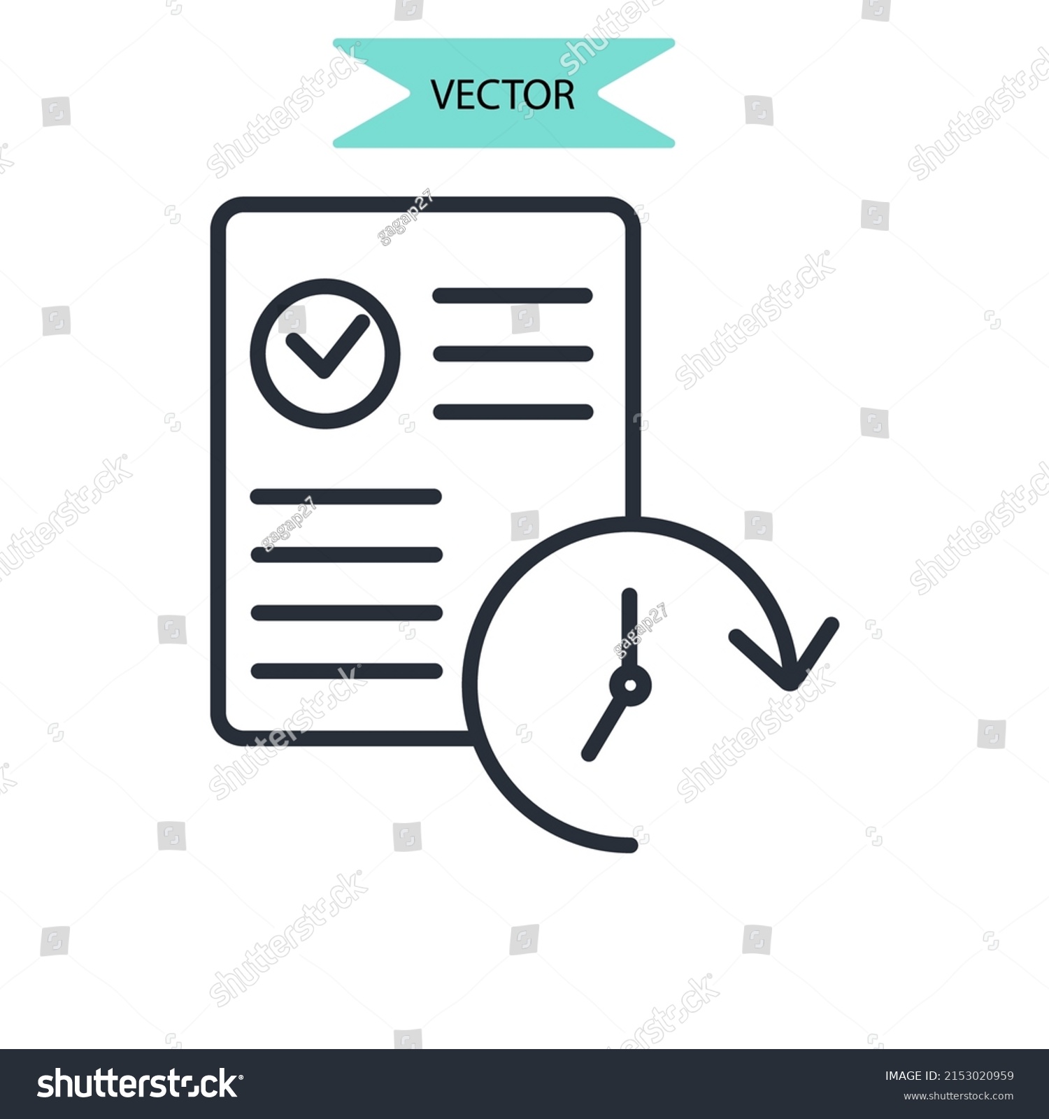 Management Summary Icons Symbol Vector Elements Stock Vector (Royalty ...