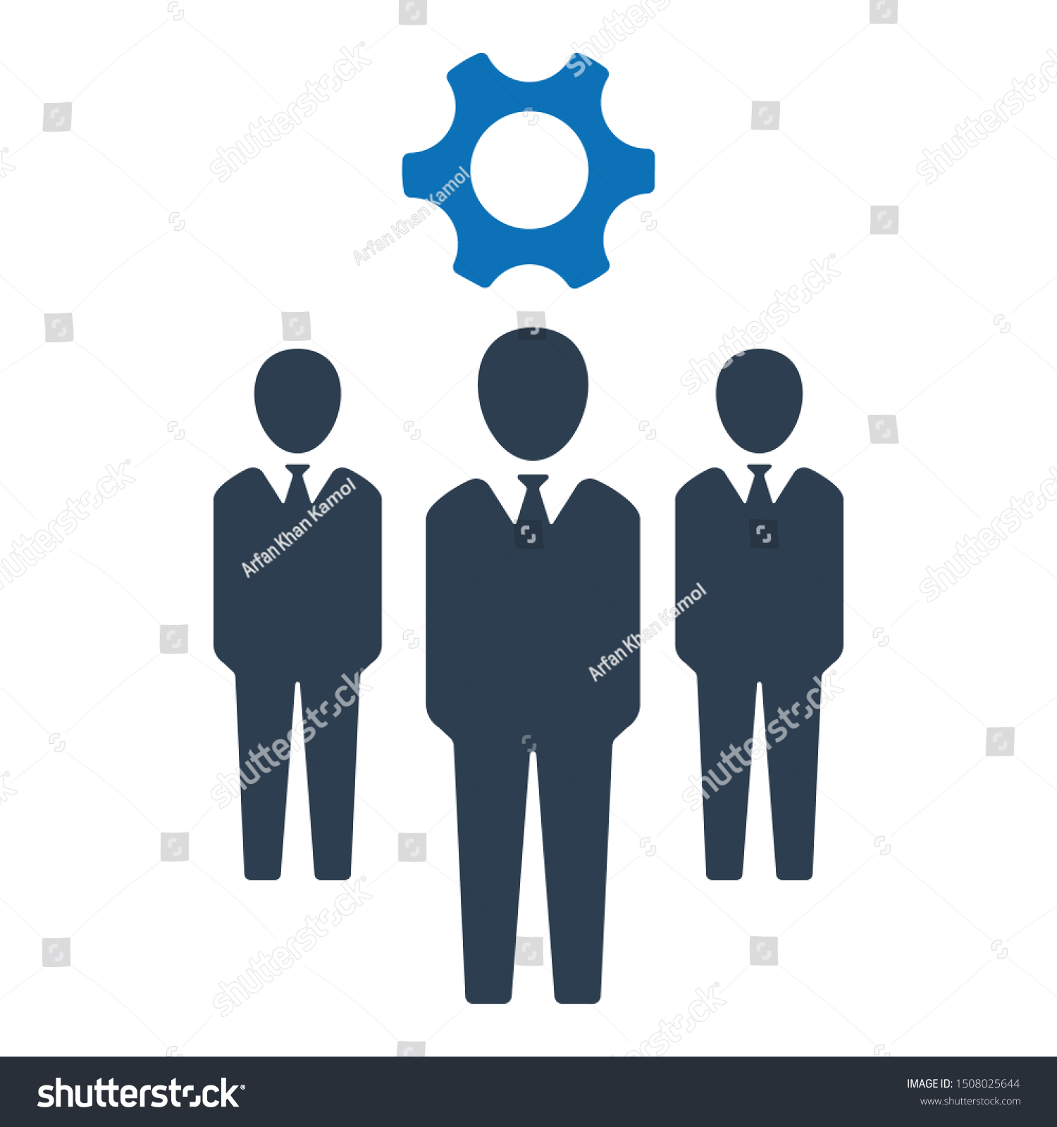 Management Team Icon Vector Graphics Stock Vector (Royalty Free ...