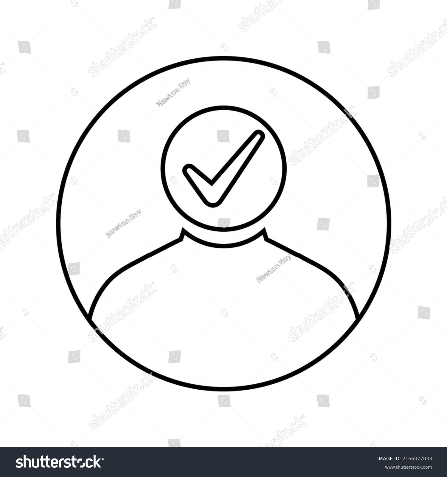 Manager Profile Expert User Icon Outline Stock Vector (Royalty Free ...