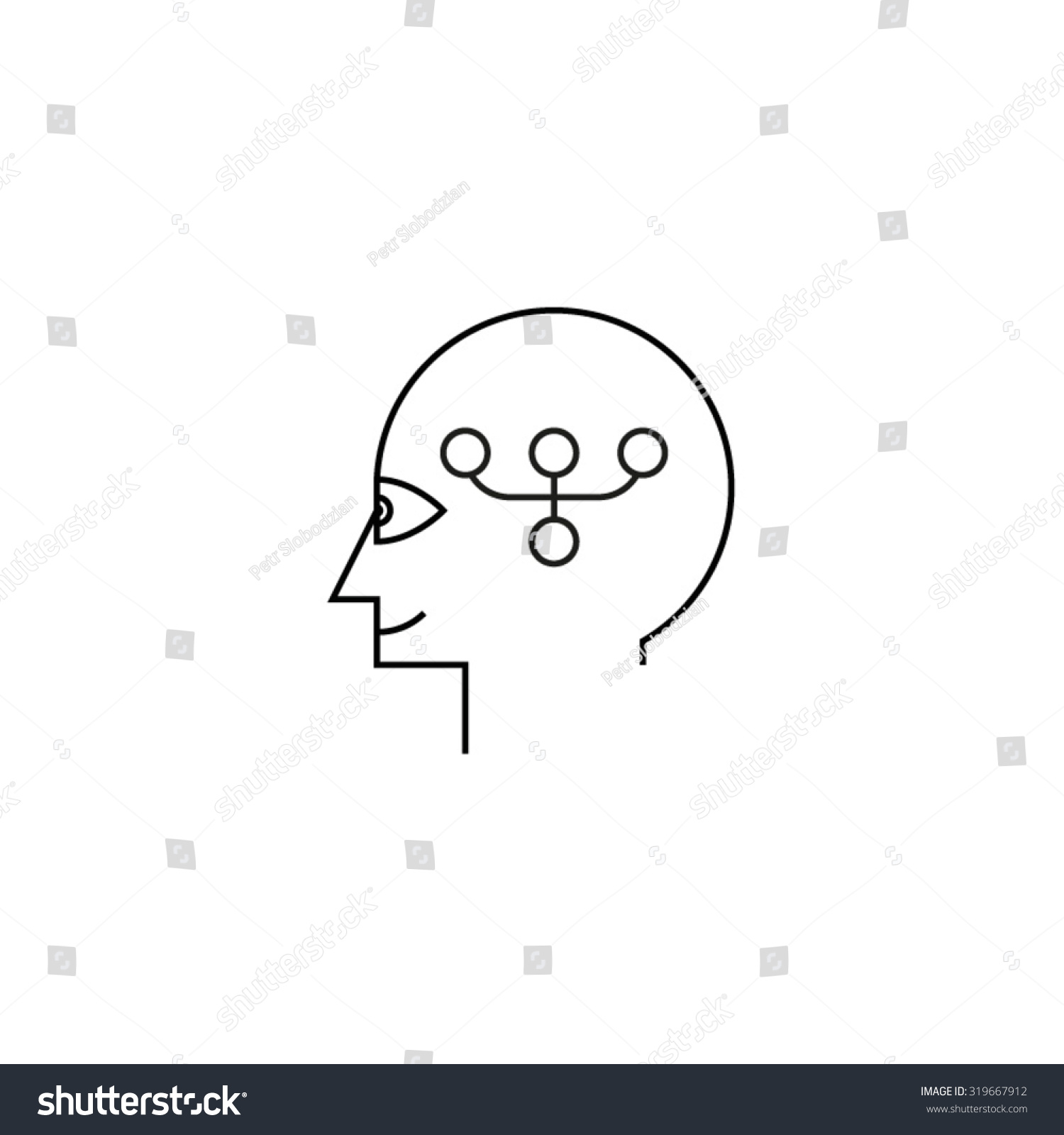 Manager Profile Icon White Stock Vector (Royalty Free) 319667912 ...