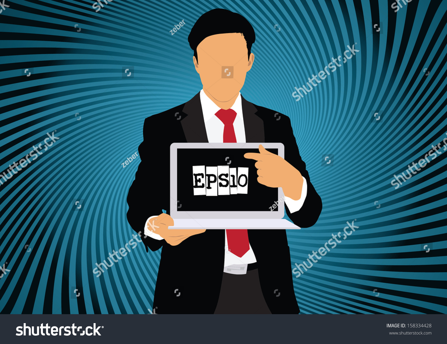 Manager Futuristic Background Vector Stock Vector (Royalty Free) 158334428