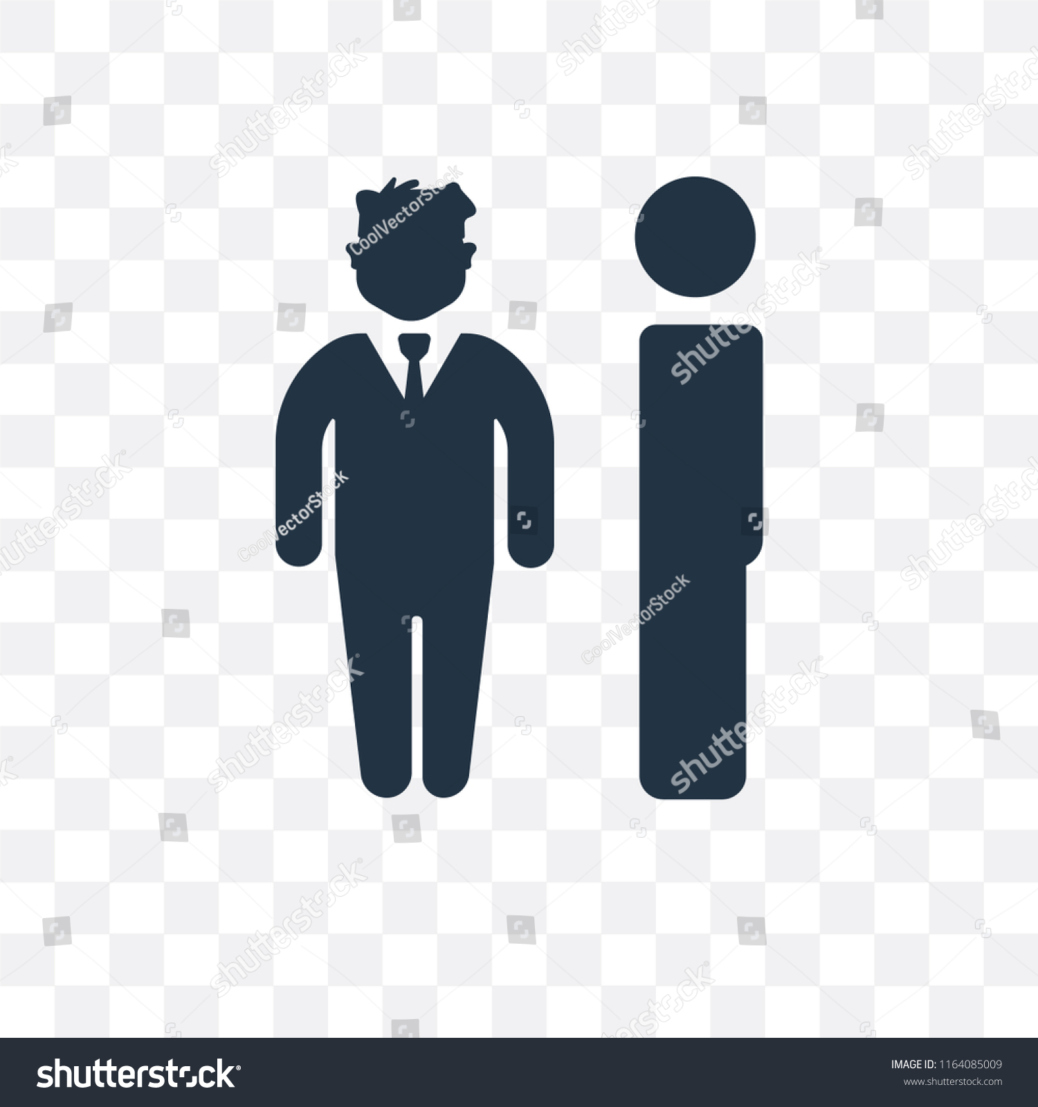 Managers Vector Icon Isolated On Transparent Stock Vector (Royalty Free ...