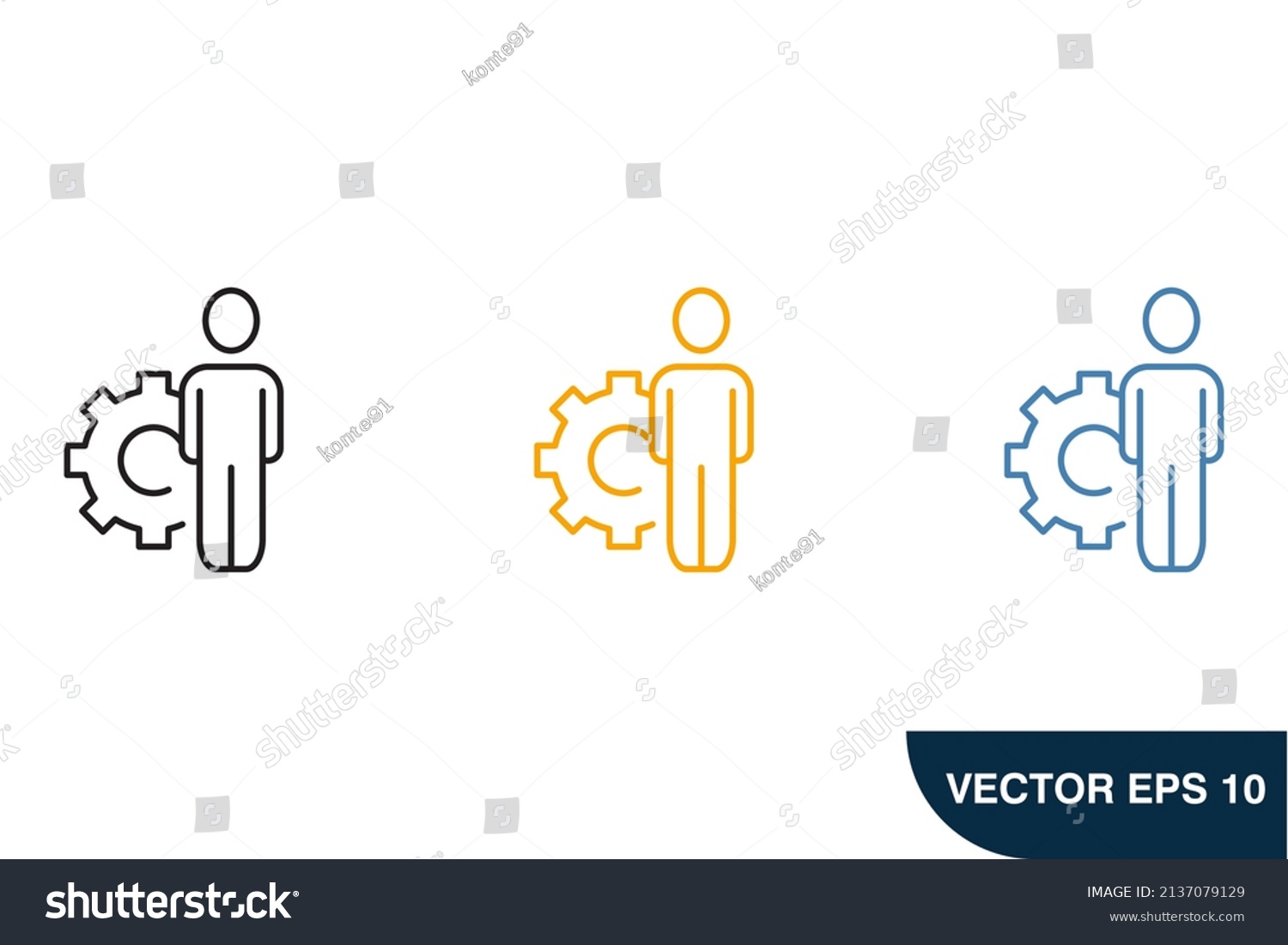 Managing Icons Symbol Vector Elements Infographic Stock Vector (Royalty ...