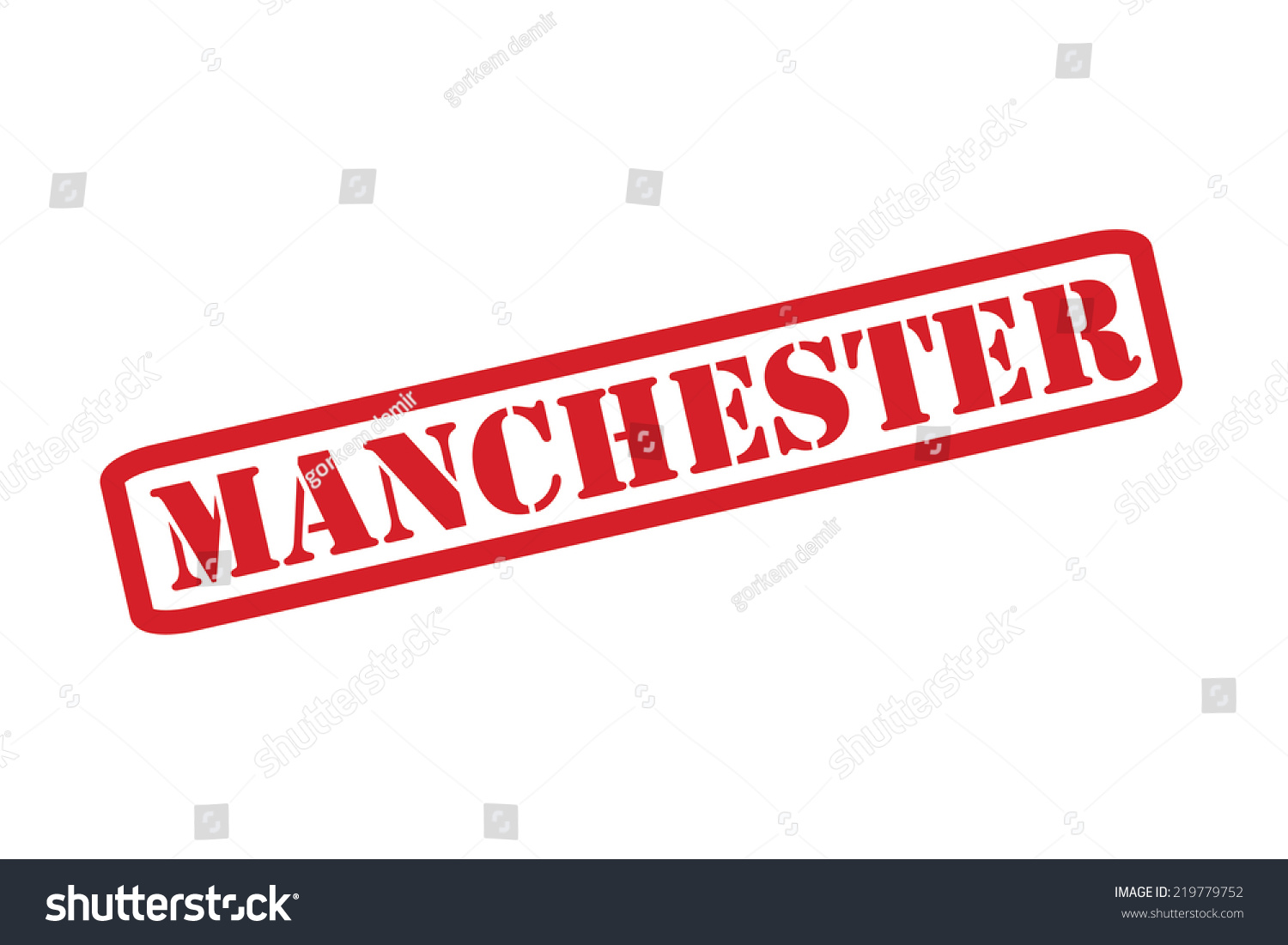 Manchester Rubber Stamp Vector Over White Stock Vector (Royalty Free ...