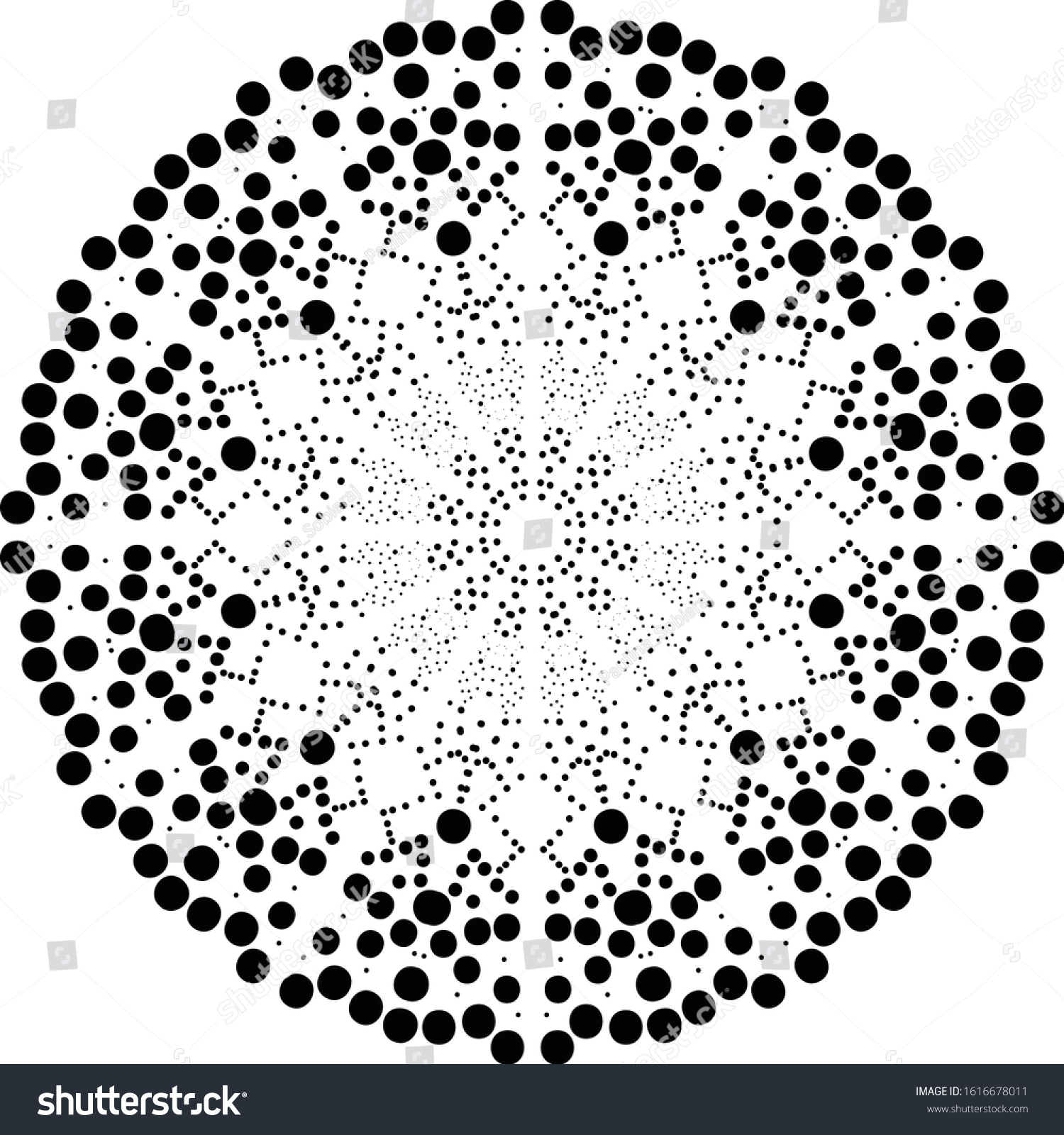 Mandala Circle Vector Symbol Round Stock Vector (Royalty Free ...