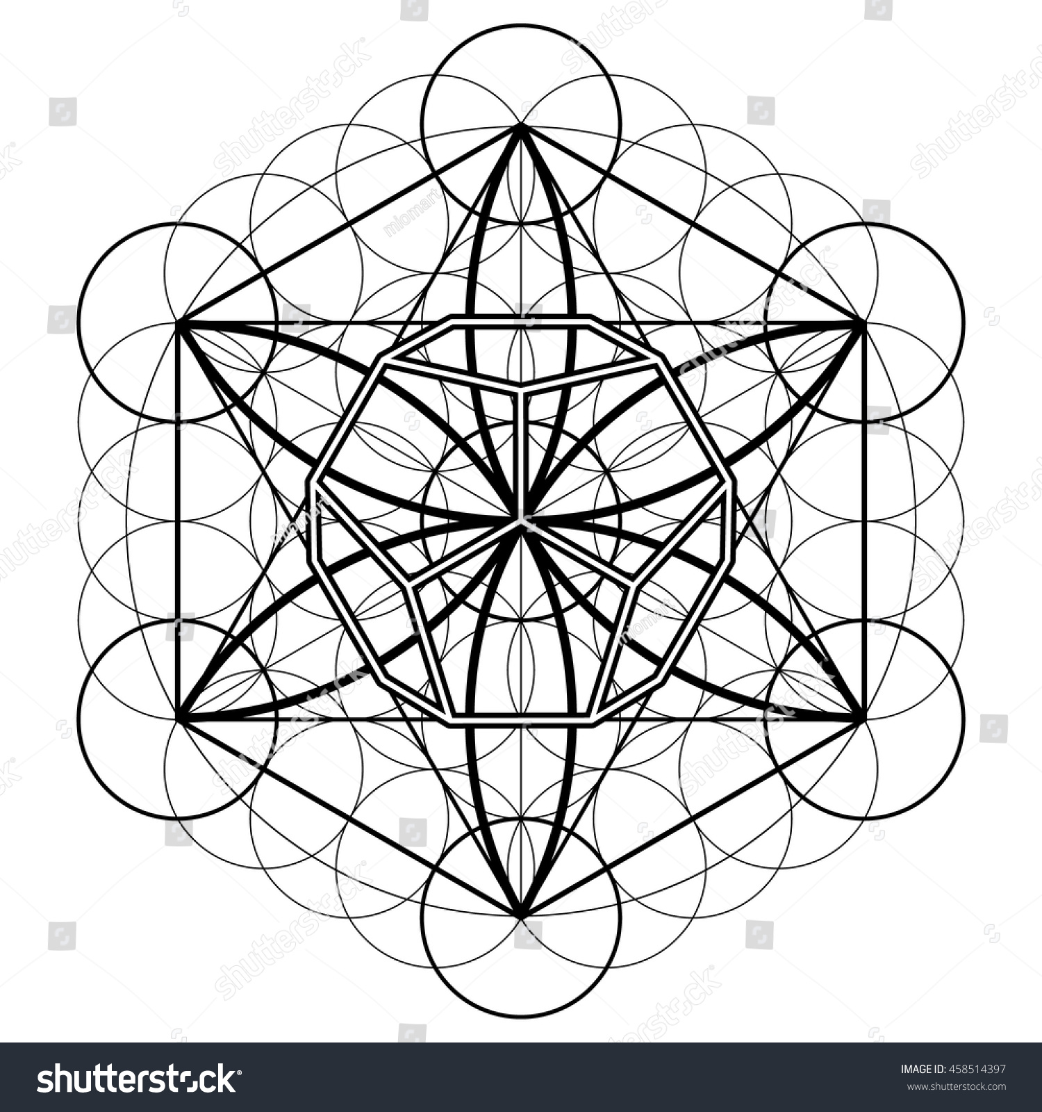 Mandala Metatron Cube Flower Life Vector: เวกเตอร์สต็อก (ปลอดค่า ... Mandala Metatron Cube Flower Life Vector: เวกเตอร์สต็อก (ปลอดค่า ...