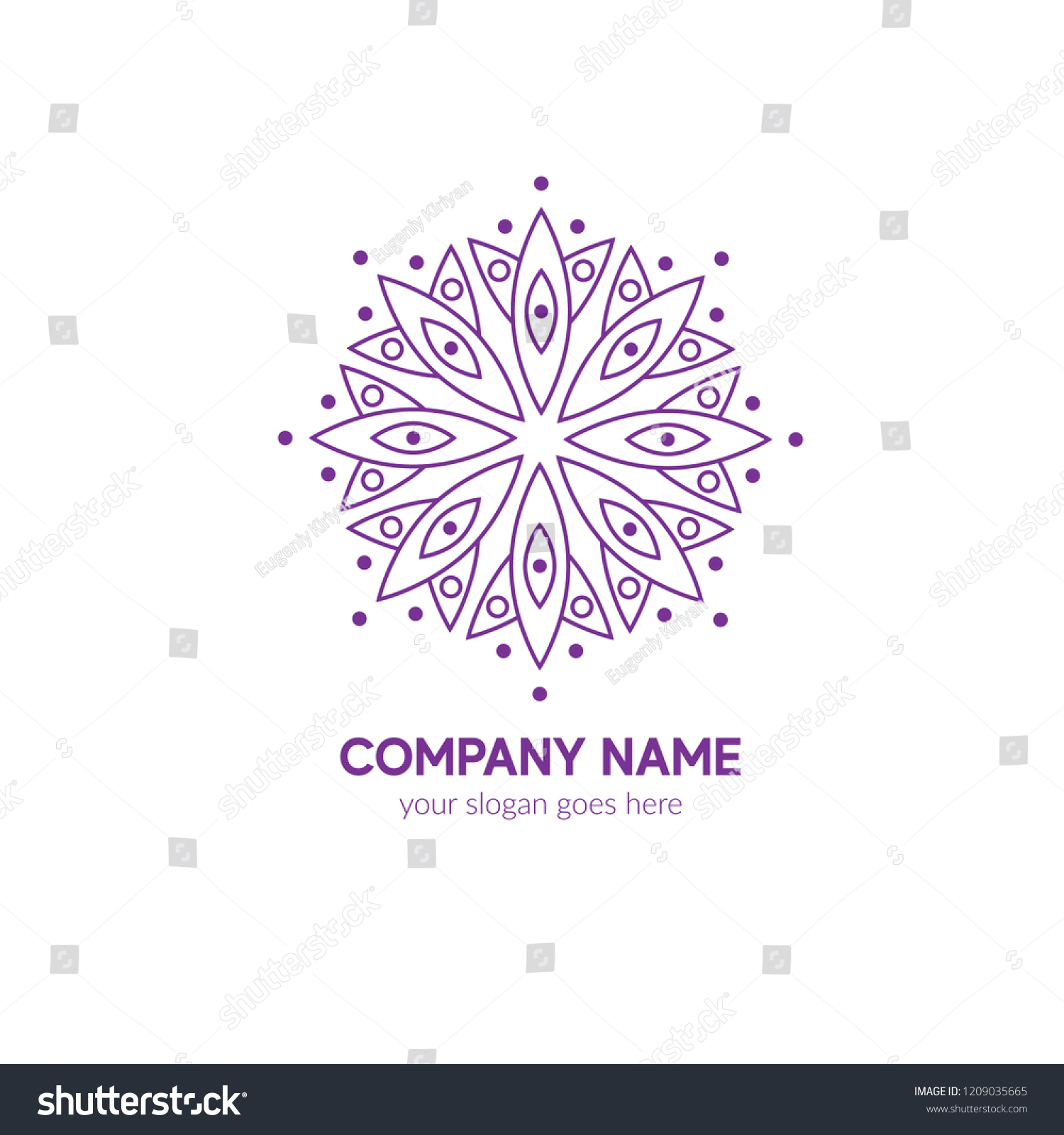 Mandala Style Logo Modern Design Vector Stock Vector (Royalty Free ...