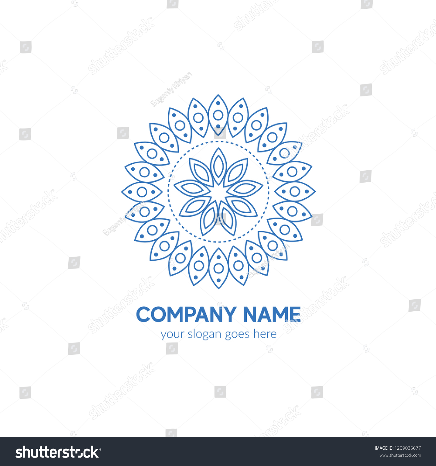 Mandala Style Logo Modern Design Vector Stock Vector (Royalty Free ...