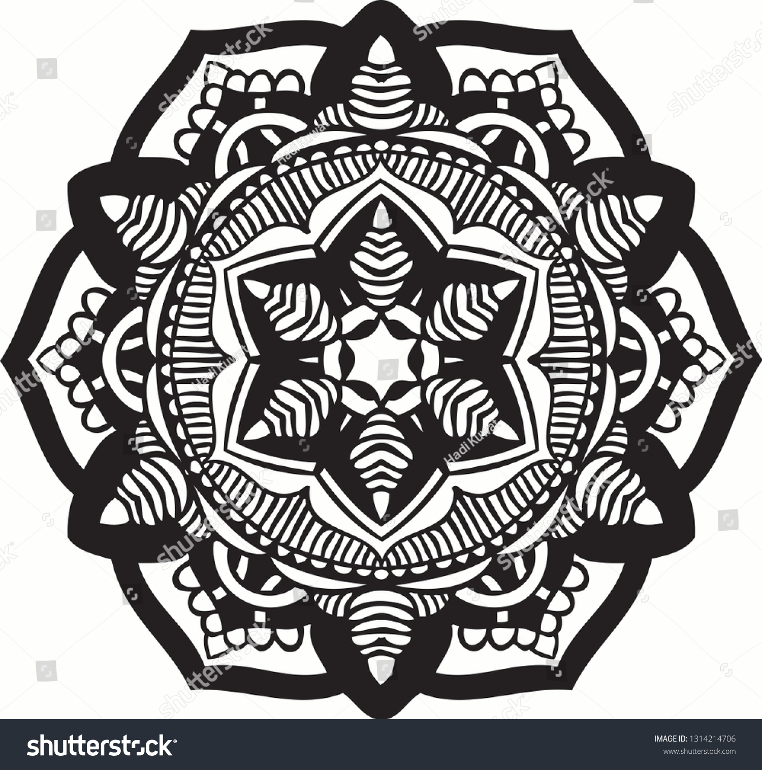 Mandala Vector Art Pattern Stock Vector (Royalty Free) 1314214706