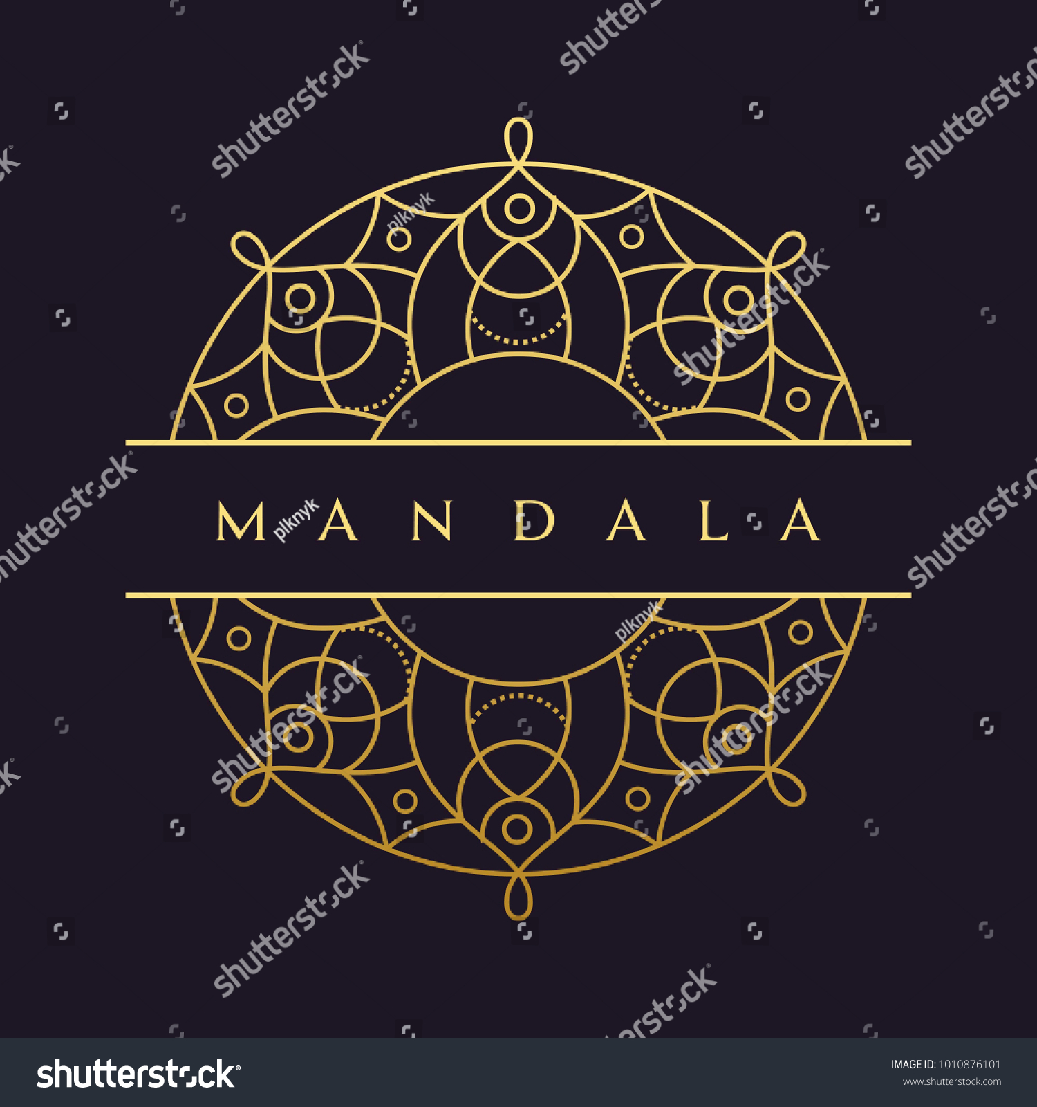Mandala Vector Logoicon Illustration Stock Vector (Royalty Free) 1010876101