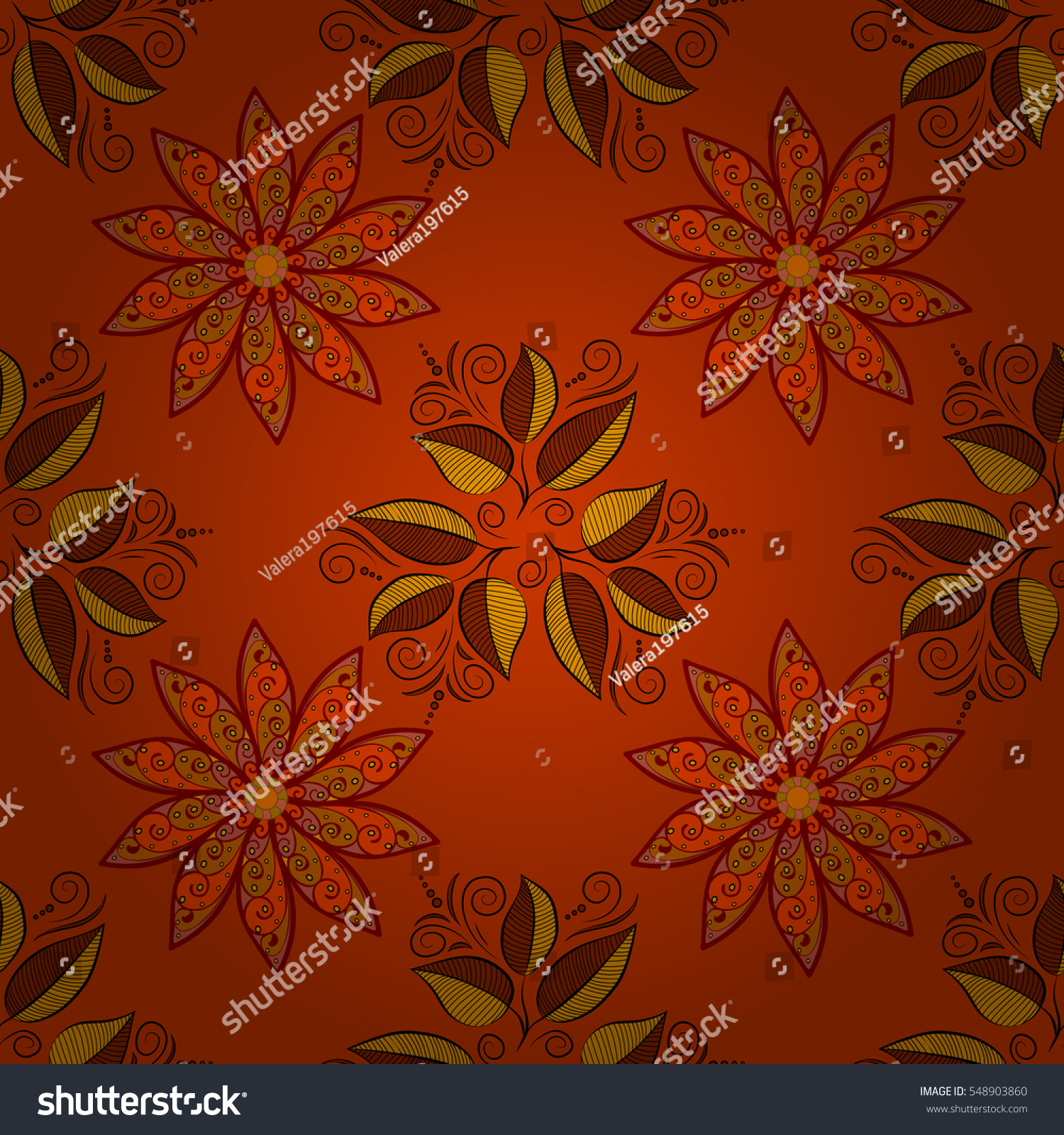 Mandalas Background Vector Illustration Texture Colorful Stock Vector ...