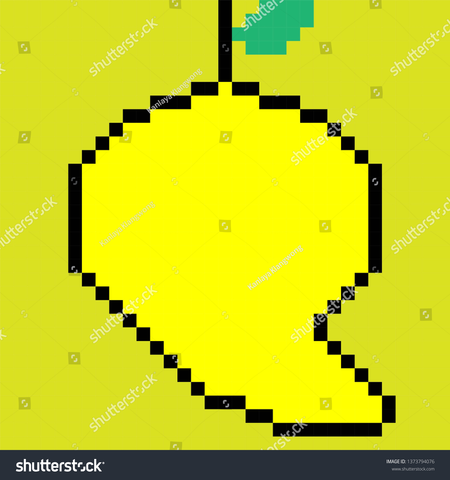Mango Concept Pixel Art: เวกเตอร์สต็อก (ปลอดค่าลิขสิทธิ์) 1373794076 ...
