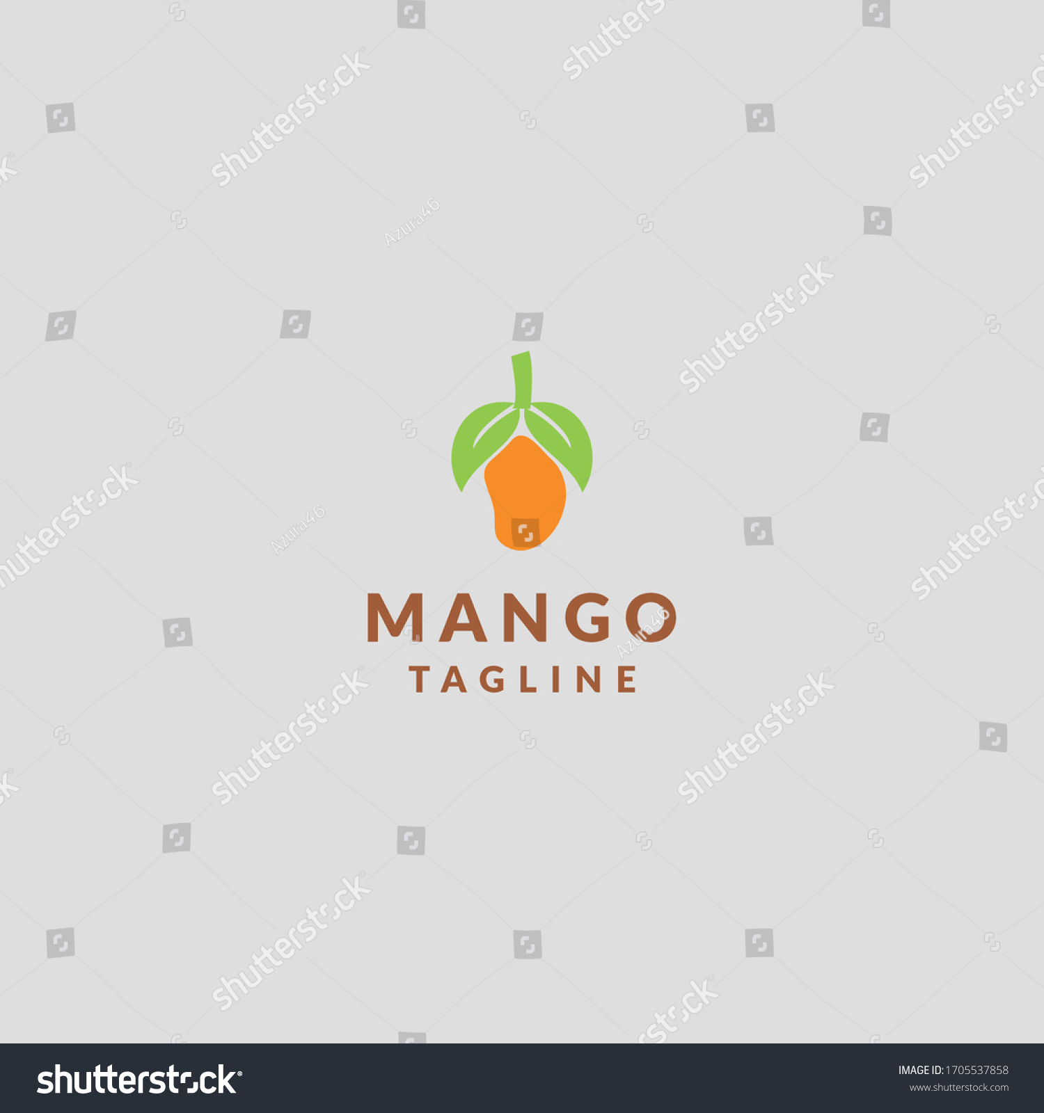 Mango Fruit Vector Isolated Logo Images Stock Vector (Royalty Free ...