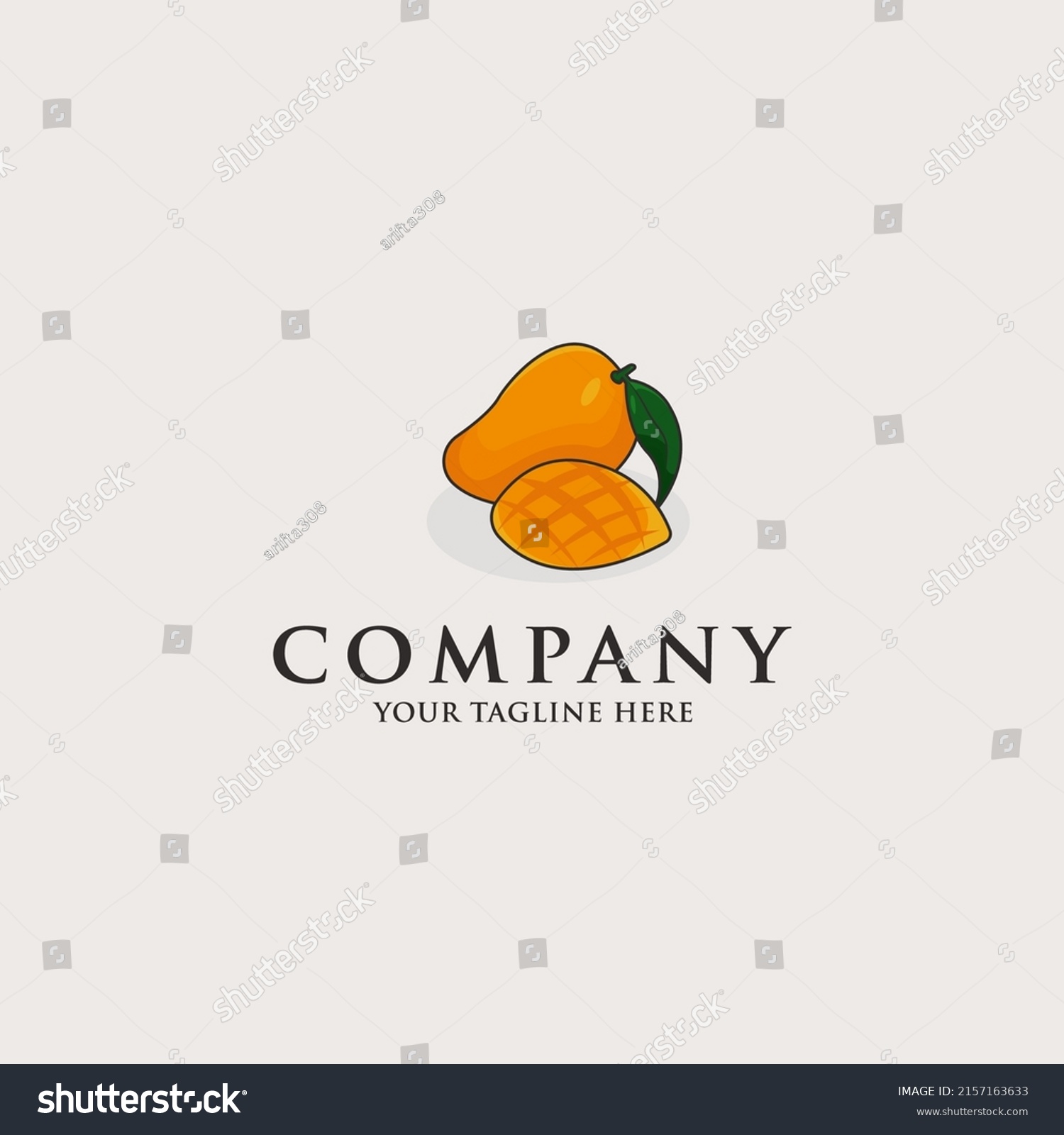 Mango Logo Design Vector Images Stock Vector (Royalty Free) 2157163633 ...