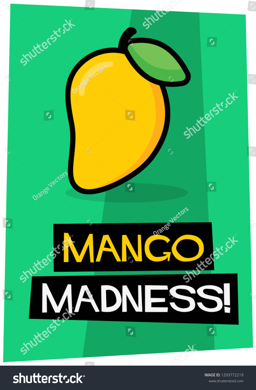 Mango Madness Retro Poster Design Stock Vector (Royalty Free ...