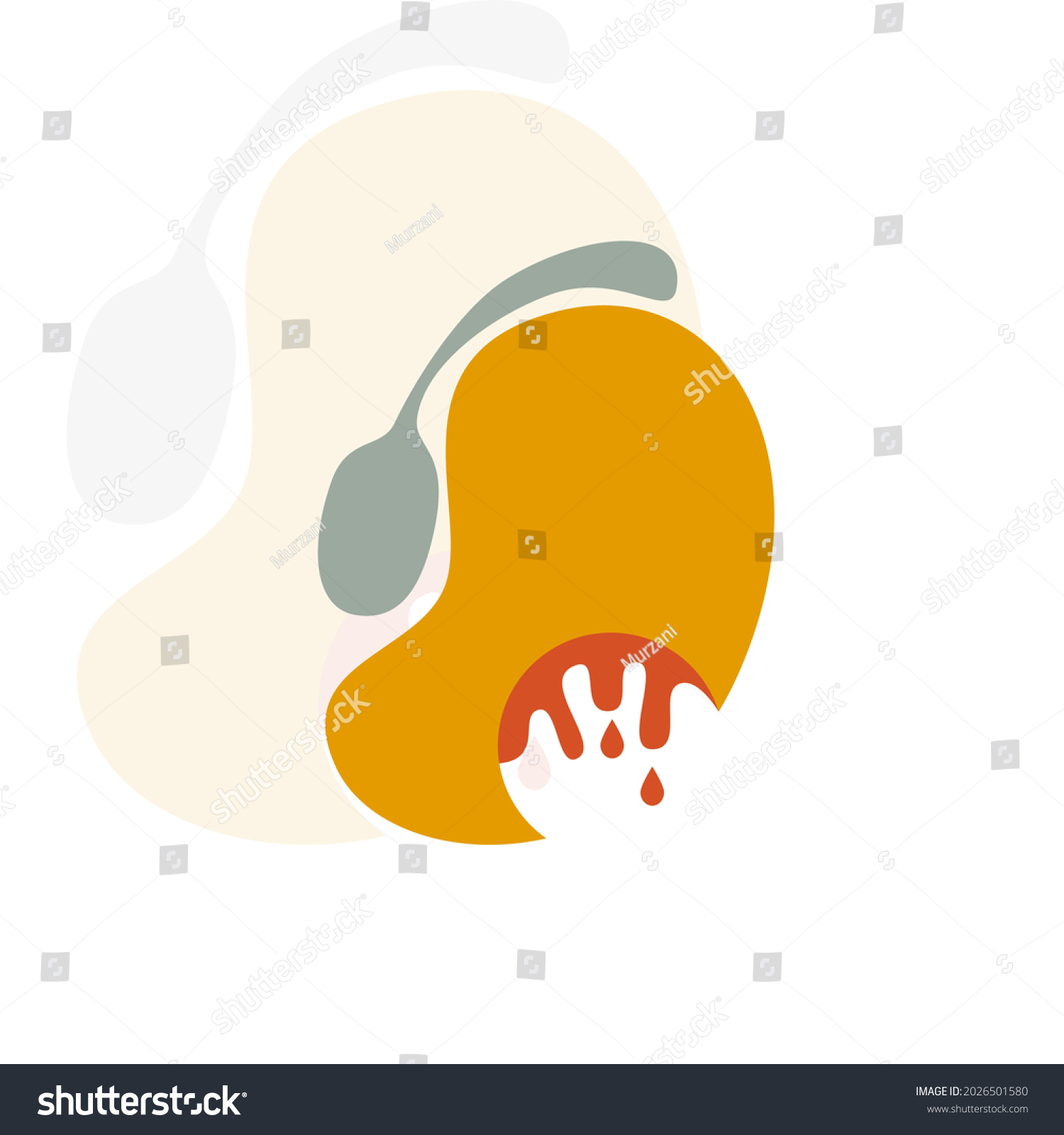 Mango Slice Logo Isolated On White Stock Vector (Royalty Free ...