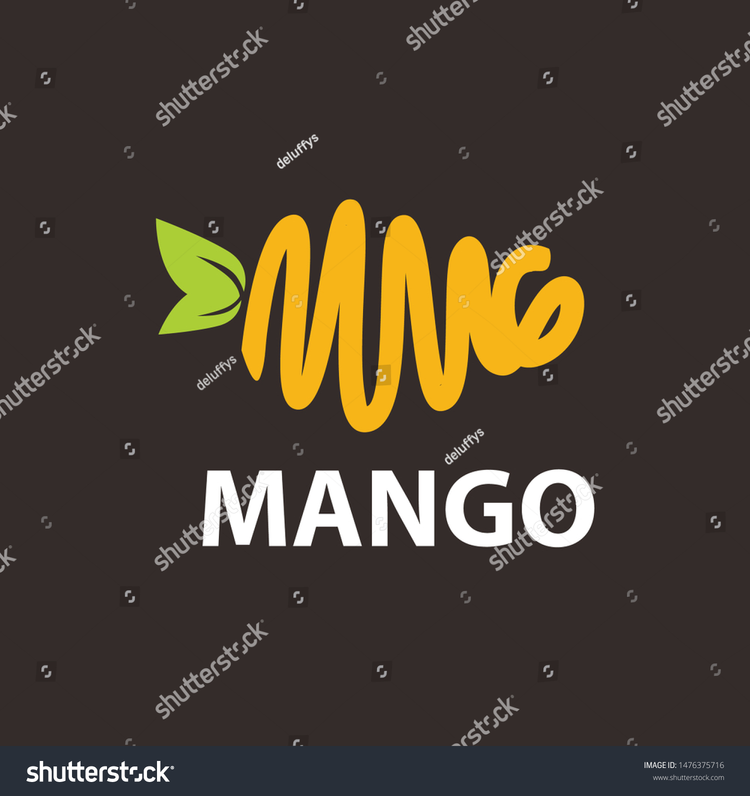 Mango Yellow Line Art Logo Vector: เวกเตอร์สต็อก (ปลอดค่าลิขสิทธิ์ ...