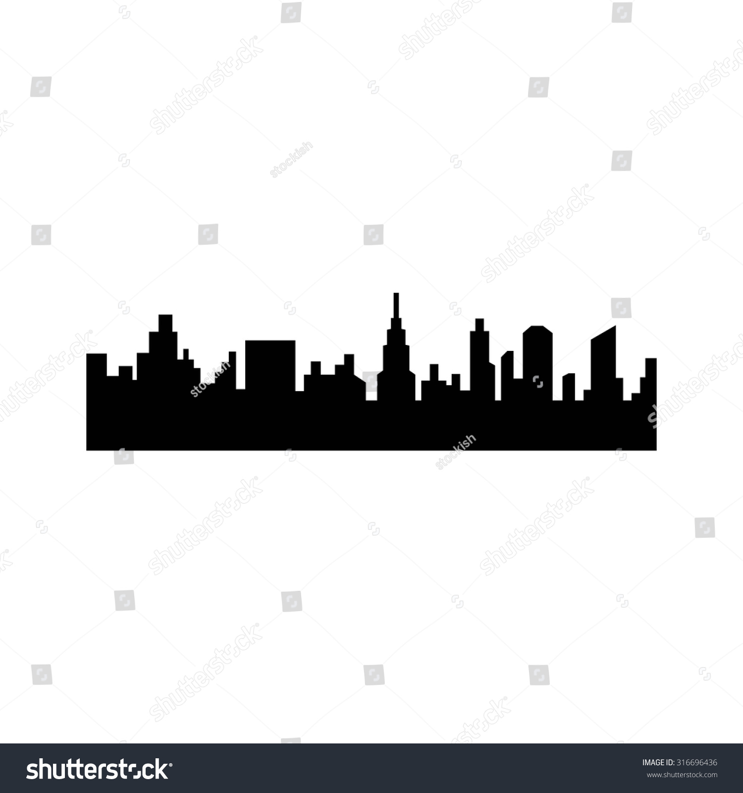 Manhattan Logo Vector Stock Vector 316696436 - Shutterstock