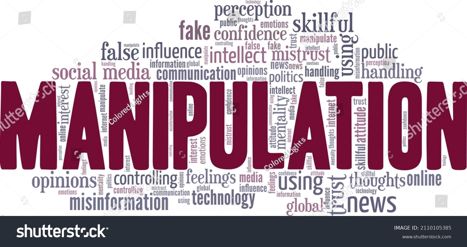 Manipulation Concept Vector Illustration Word Cloud Stock Vector ...