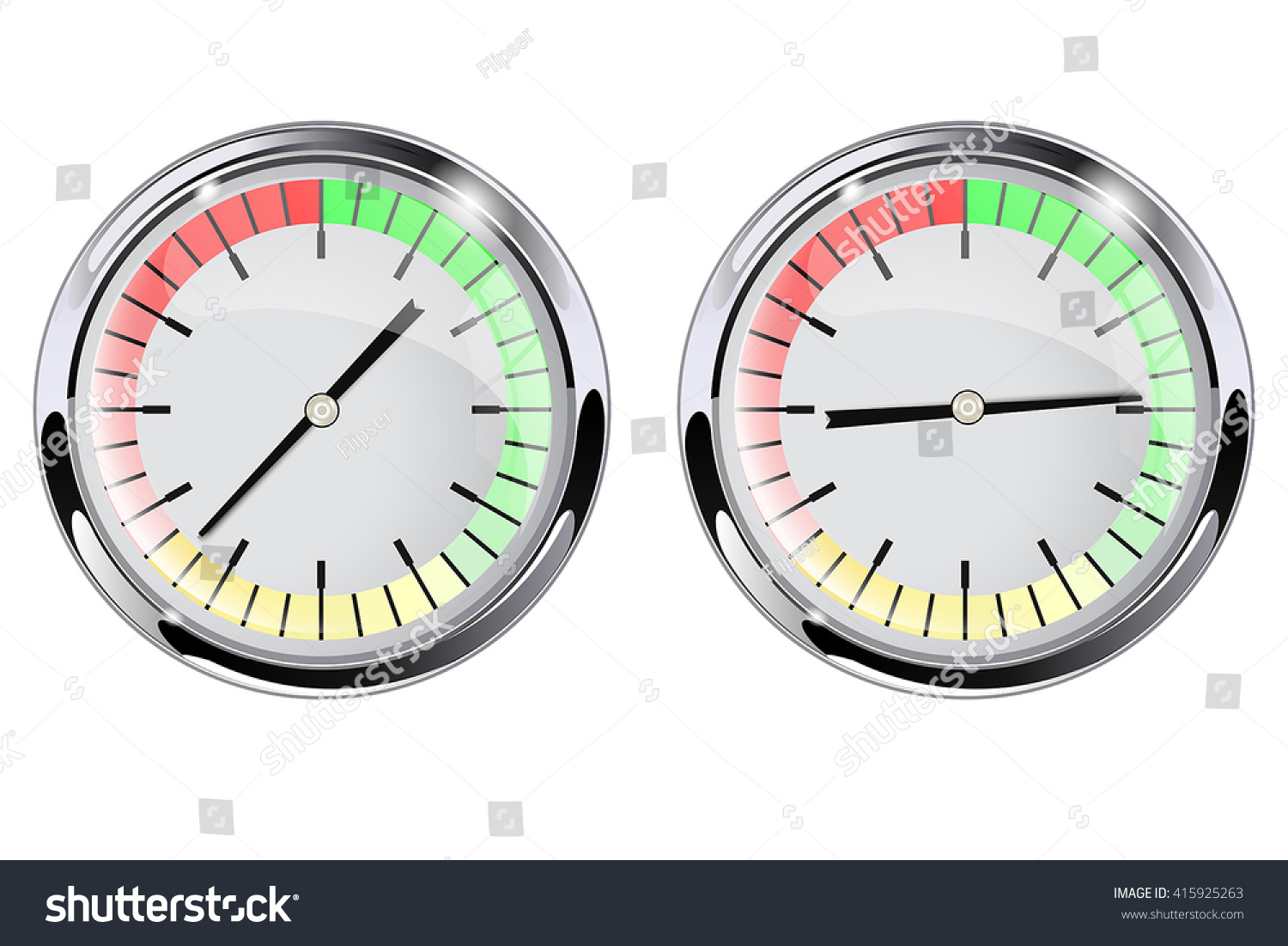 Manometer Round Dial Measuring Scale Vector Stock Vector (Royalty Free ...