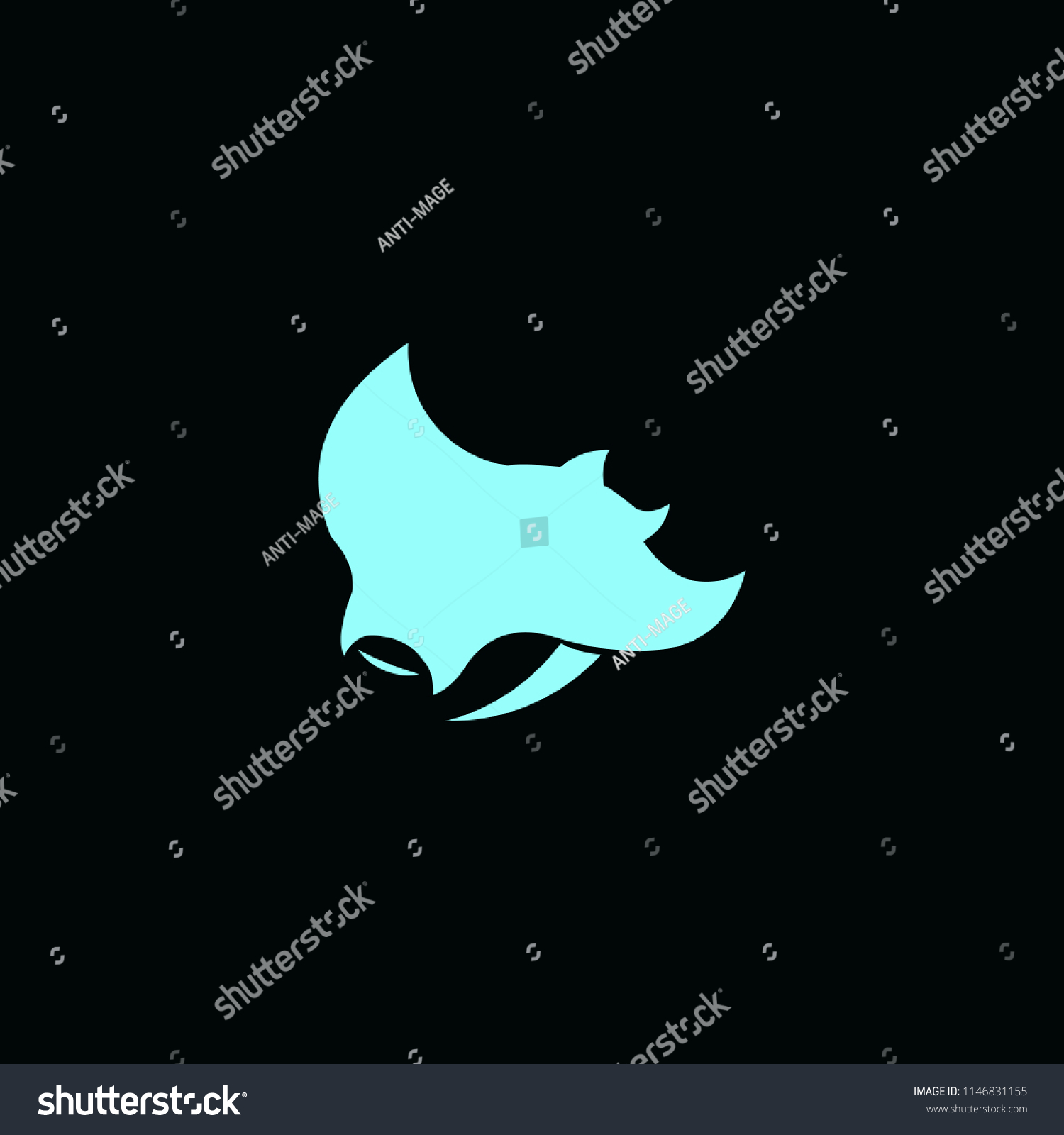 Manta Logo Design Stock Vector (Royalty Free) 1146831155