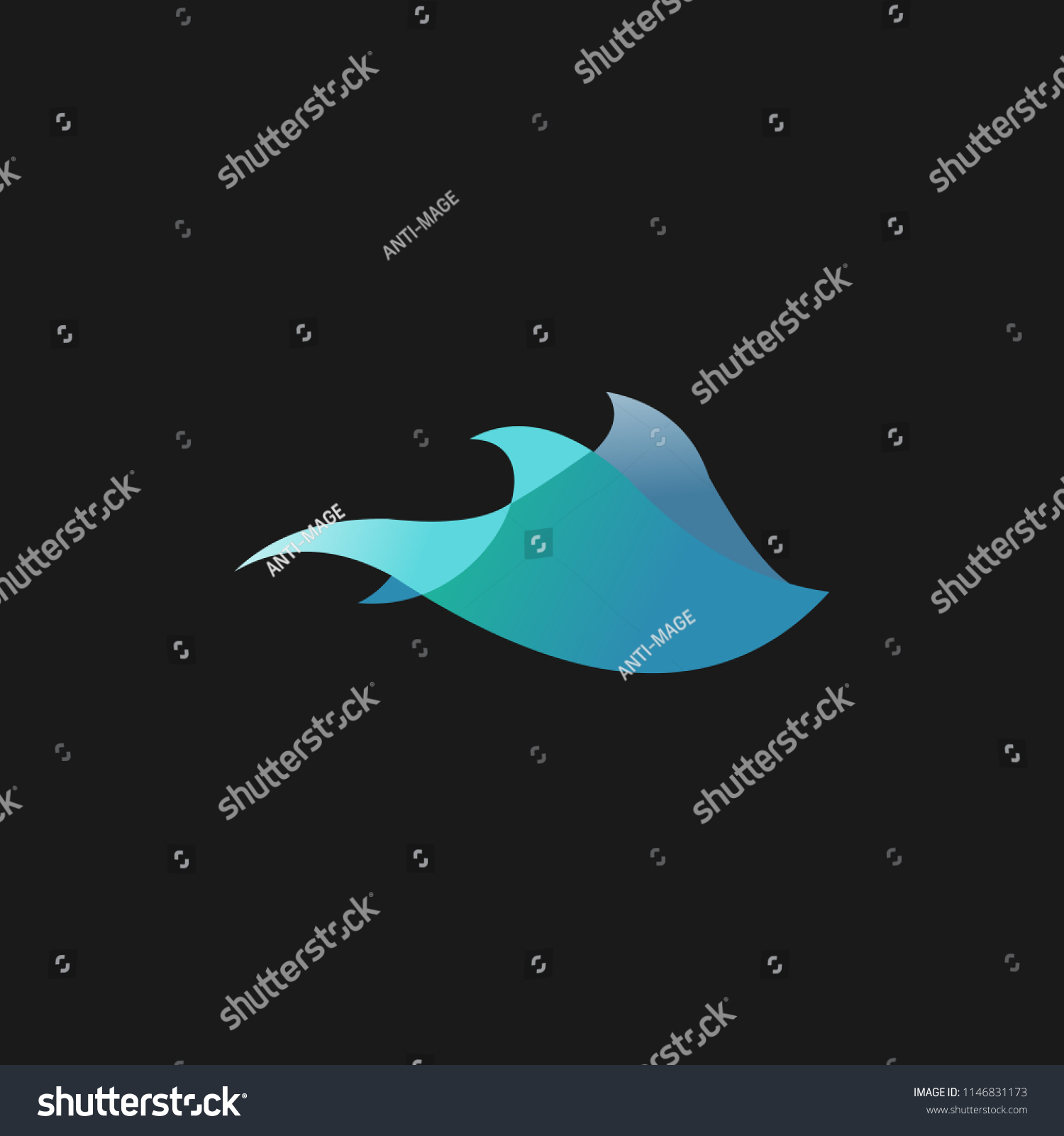 Manta Logo Design Stock Vector (Royalty Free) 1146831173