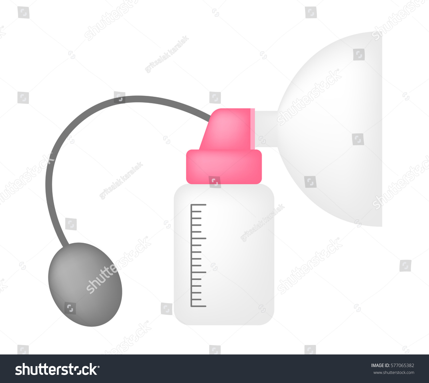 Manual Breast Pump Vector Stock Vector 577065382 - Shutterstock