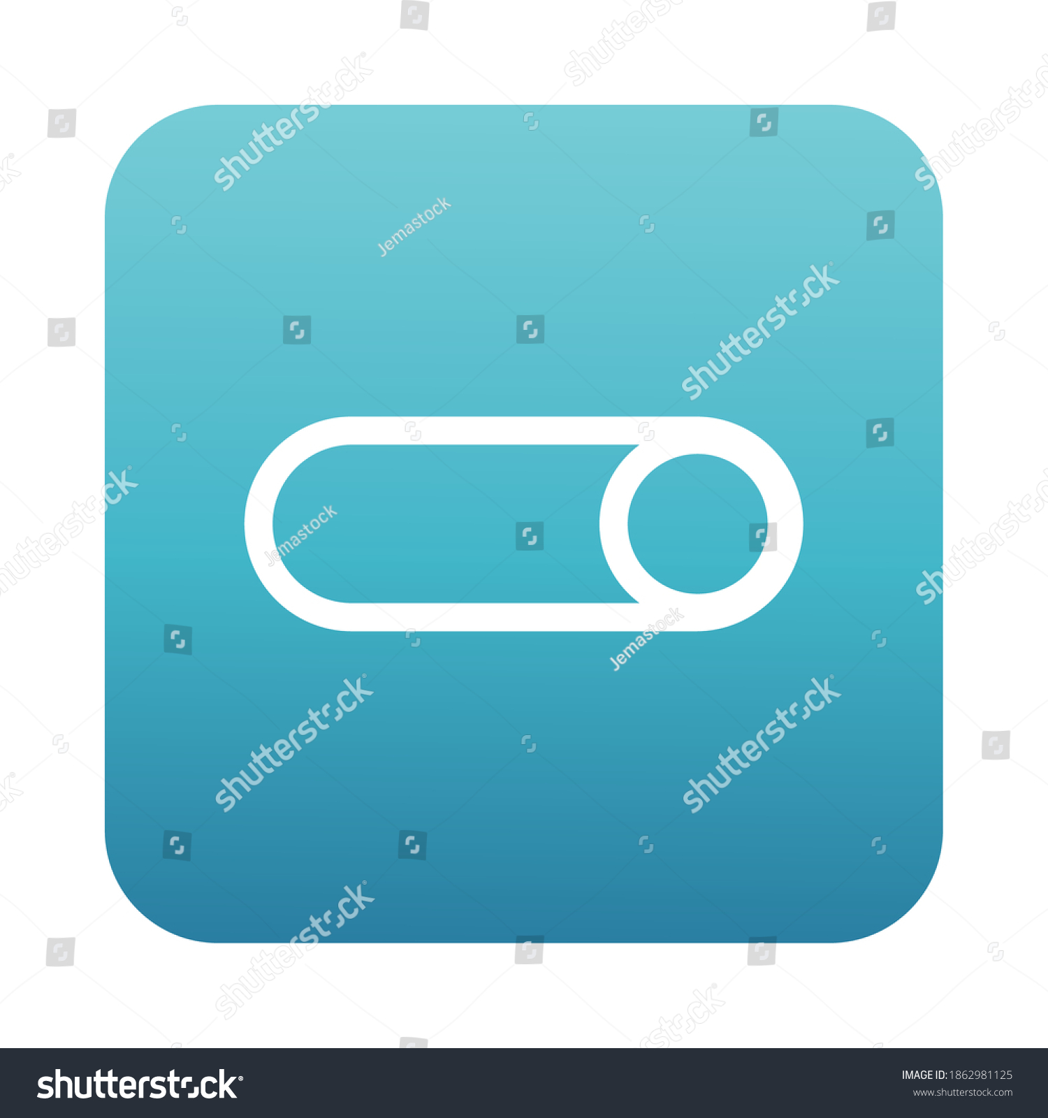 Manual Button Interface Block Gradient Style Stock Vector (Royalty Free ...