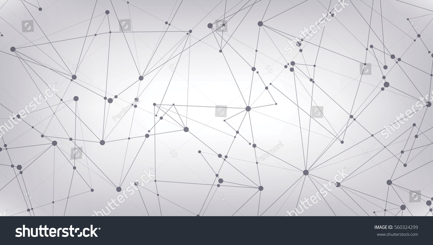 Many Lines Points Abstract Background Geometry Stock Vector (Royalty ...