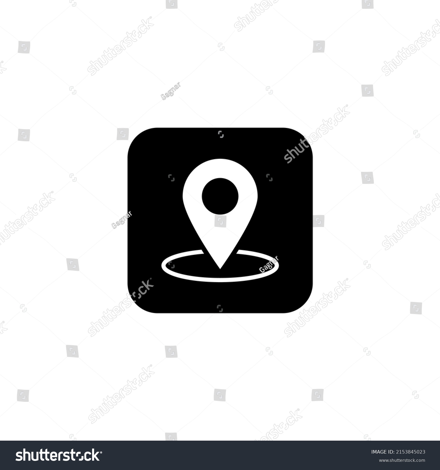 Map Location Button Icon Apps Web Stock Vector (Royalty Free ...