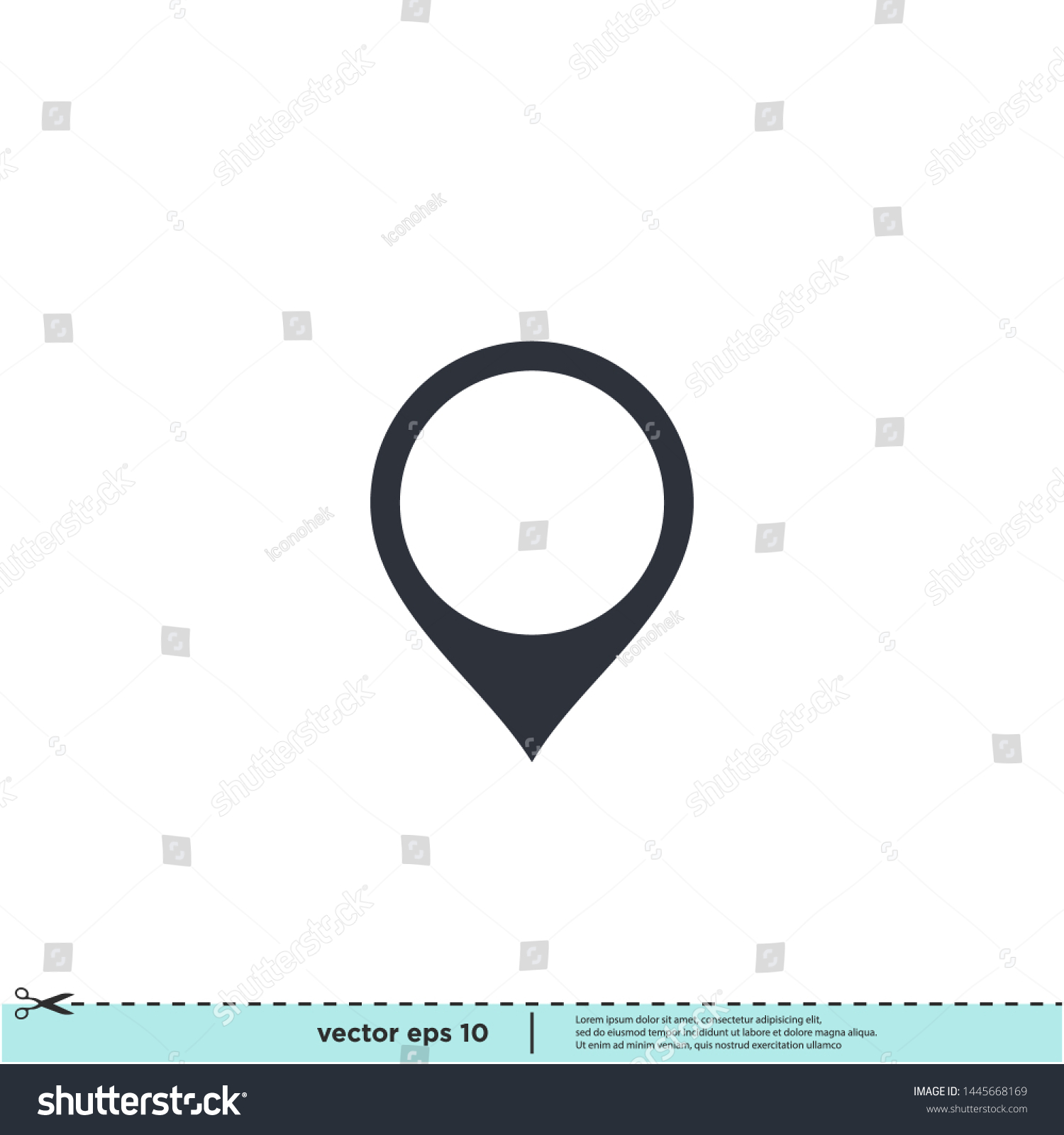 Map Locaton Icon Symbol Vector Logo Stock Vector (Royalty Free ...