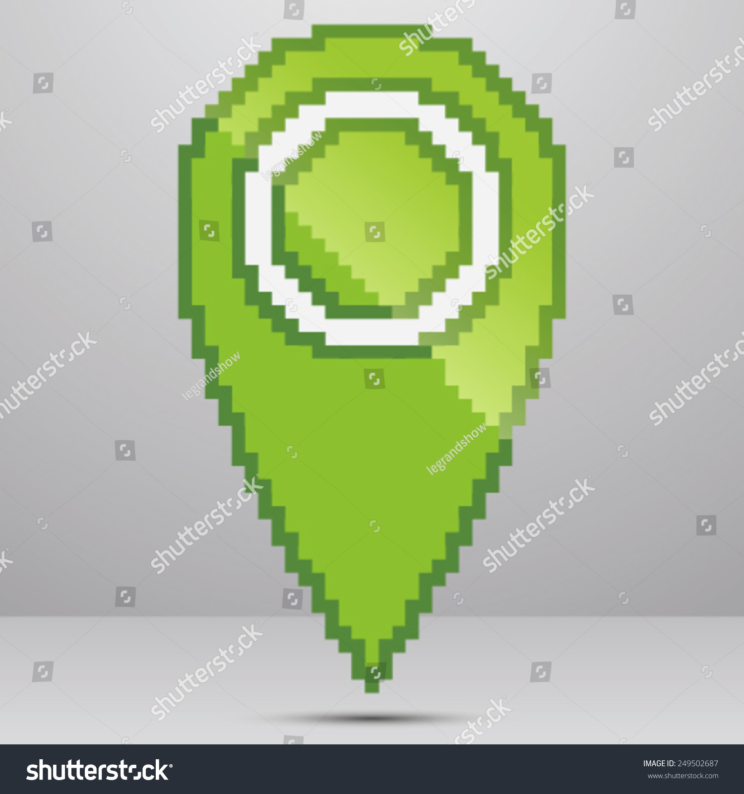 Map Marker Pixel Art Style: เวกเตอร์สต็อก (ปลอดค่าลิขสิทธิ์) 249502687 ...