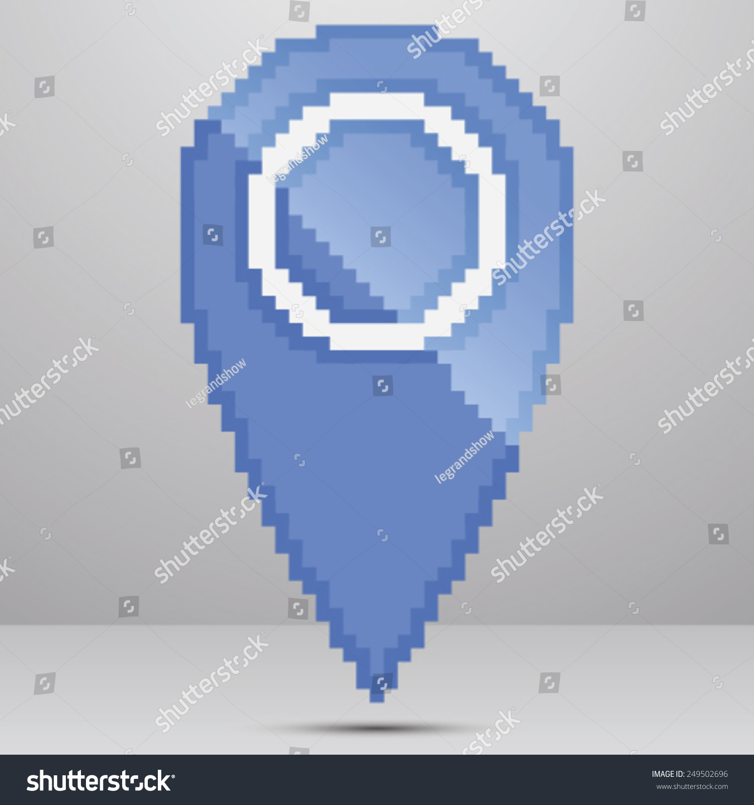 Map Marker Pixel Art Style: vector de stock (libre de regalías ...