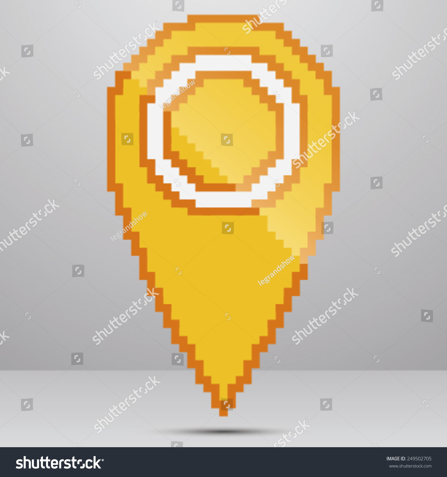 Map Marker Pixel Art Style: เวกเตอร์สต็อก (ปลอดค่าลิขสิทธิ์) 249502705 ...