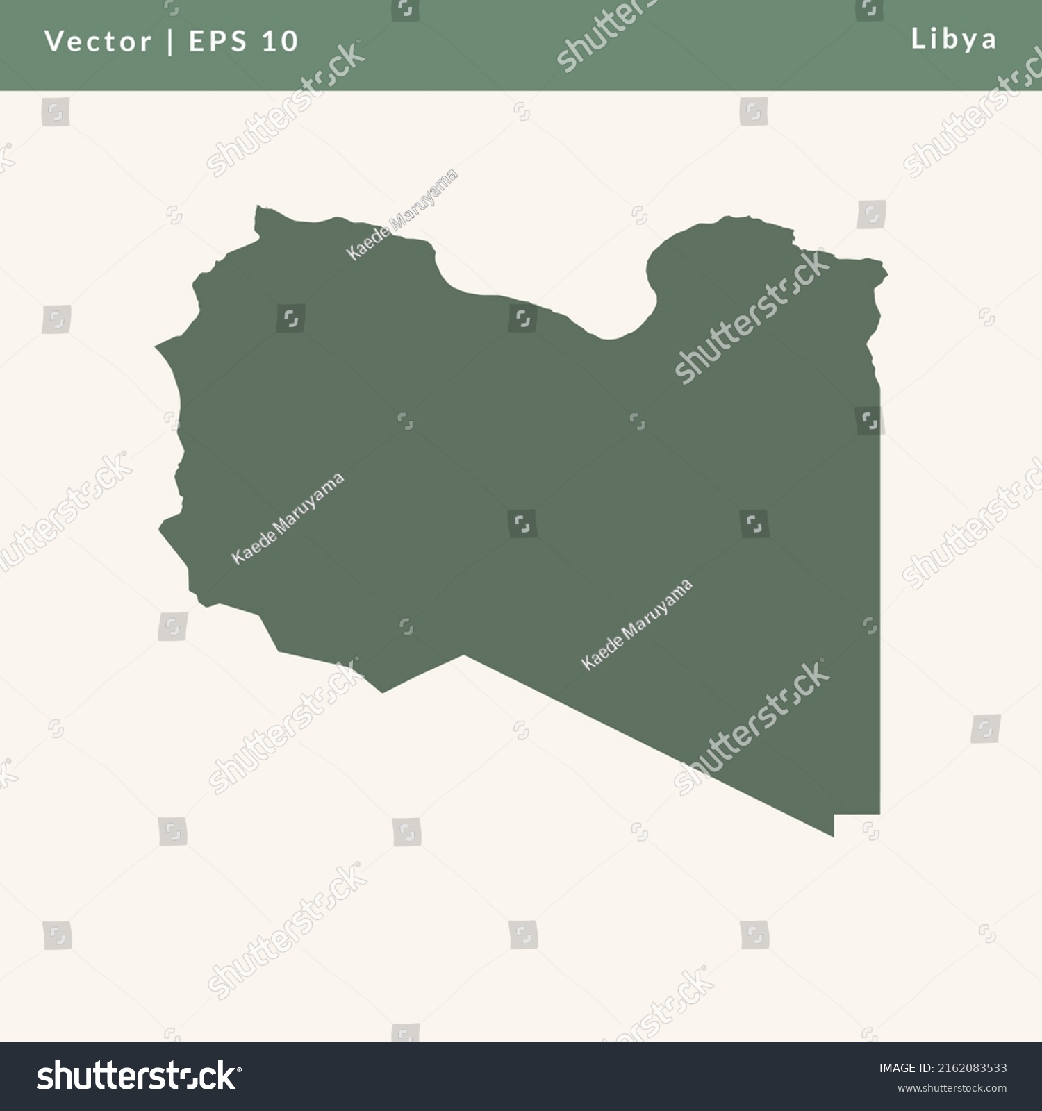 Map Libya Vector Illustration Icon Map Stock Vector (Royalty Free ...