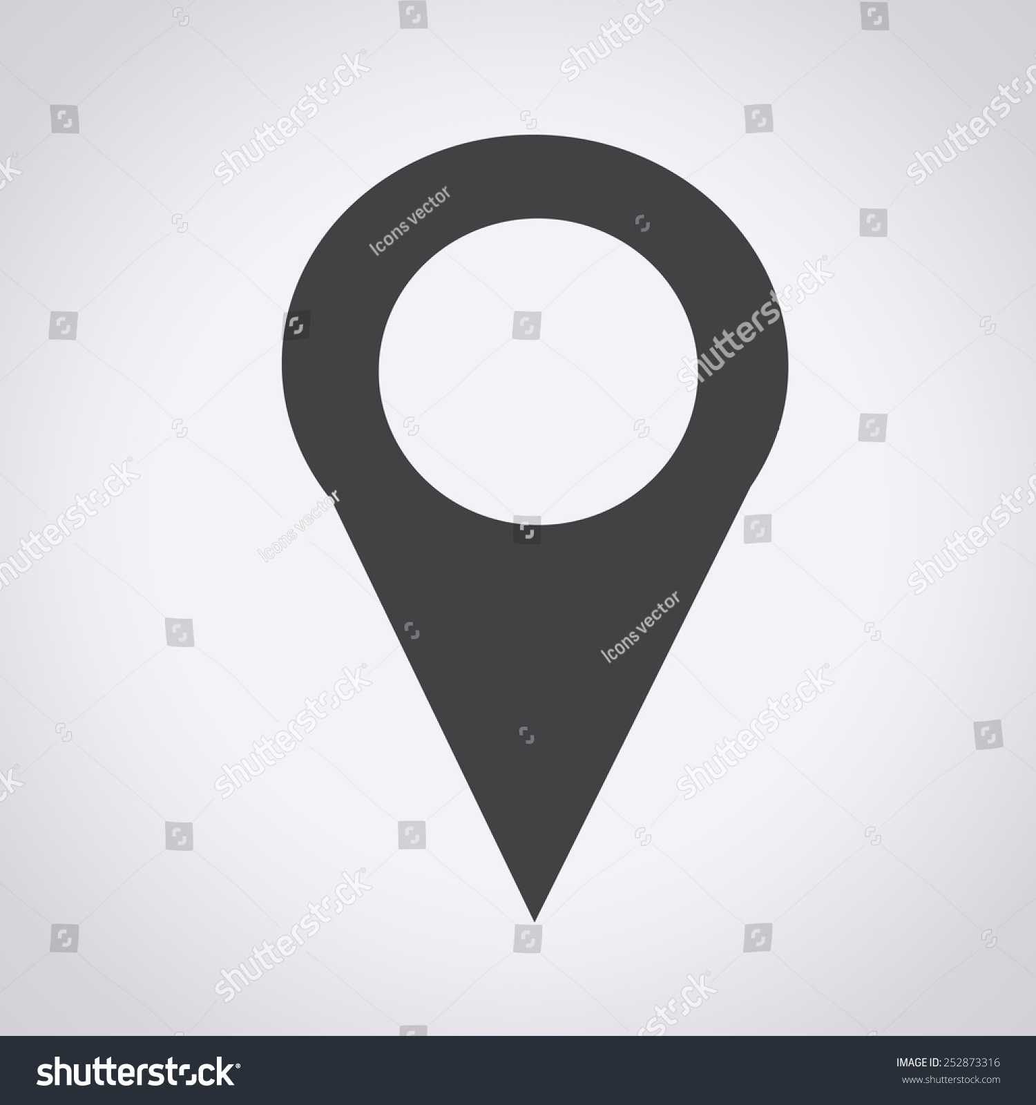 Map Pin Icon Mapping Pins Icon Stock Vector (Royalty Free) 252873316 ...