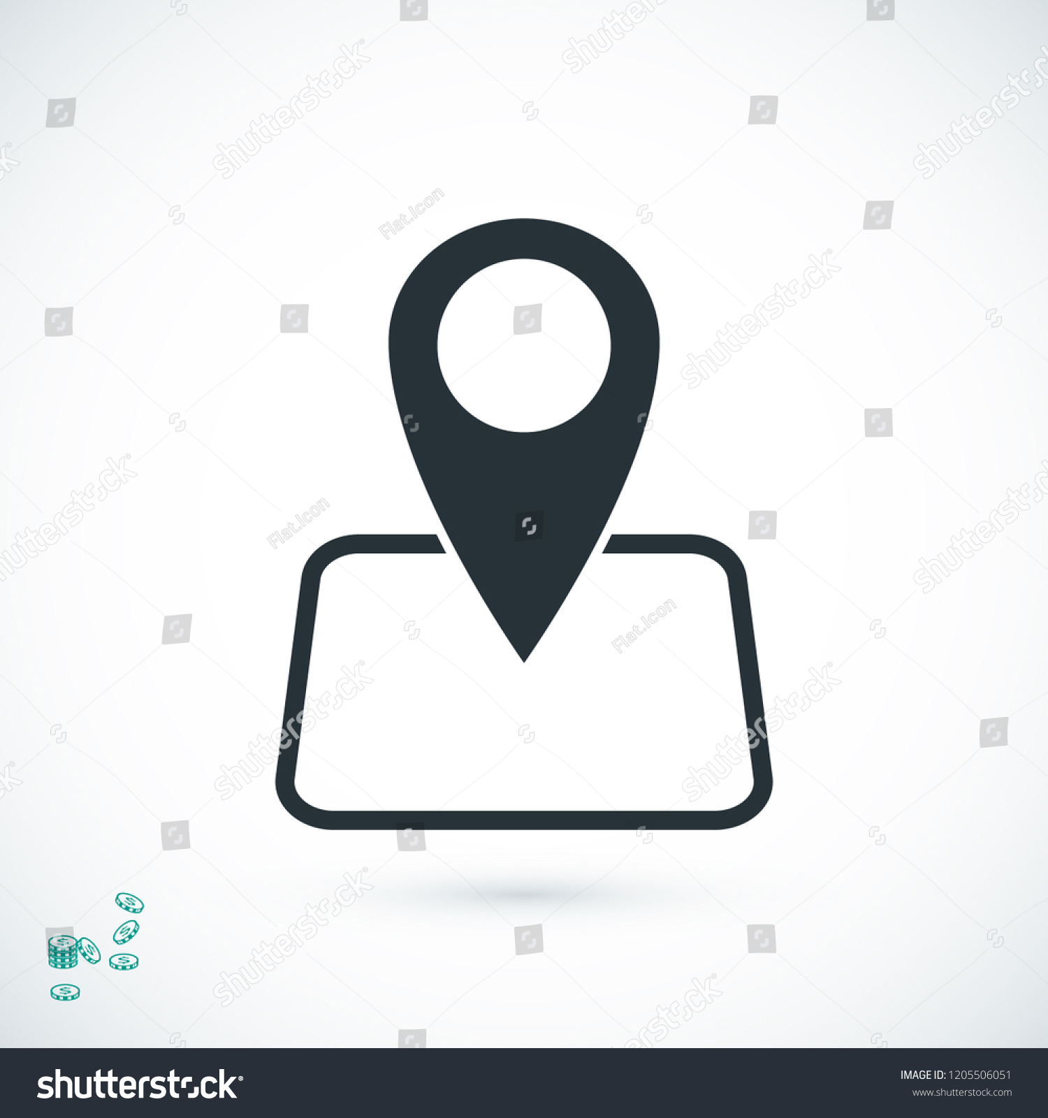 Map Point Vector Icon Stock Vector Stock Vector (Royalty Free ...
