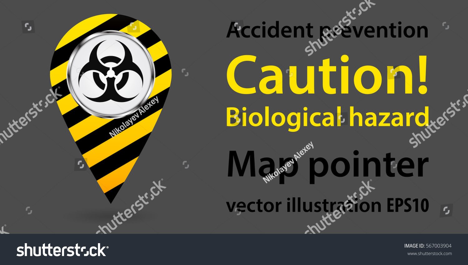 Map Pointer Safety Information Industrial Design Stock Vector (Royalty ...