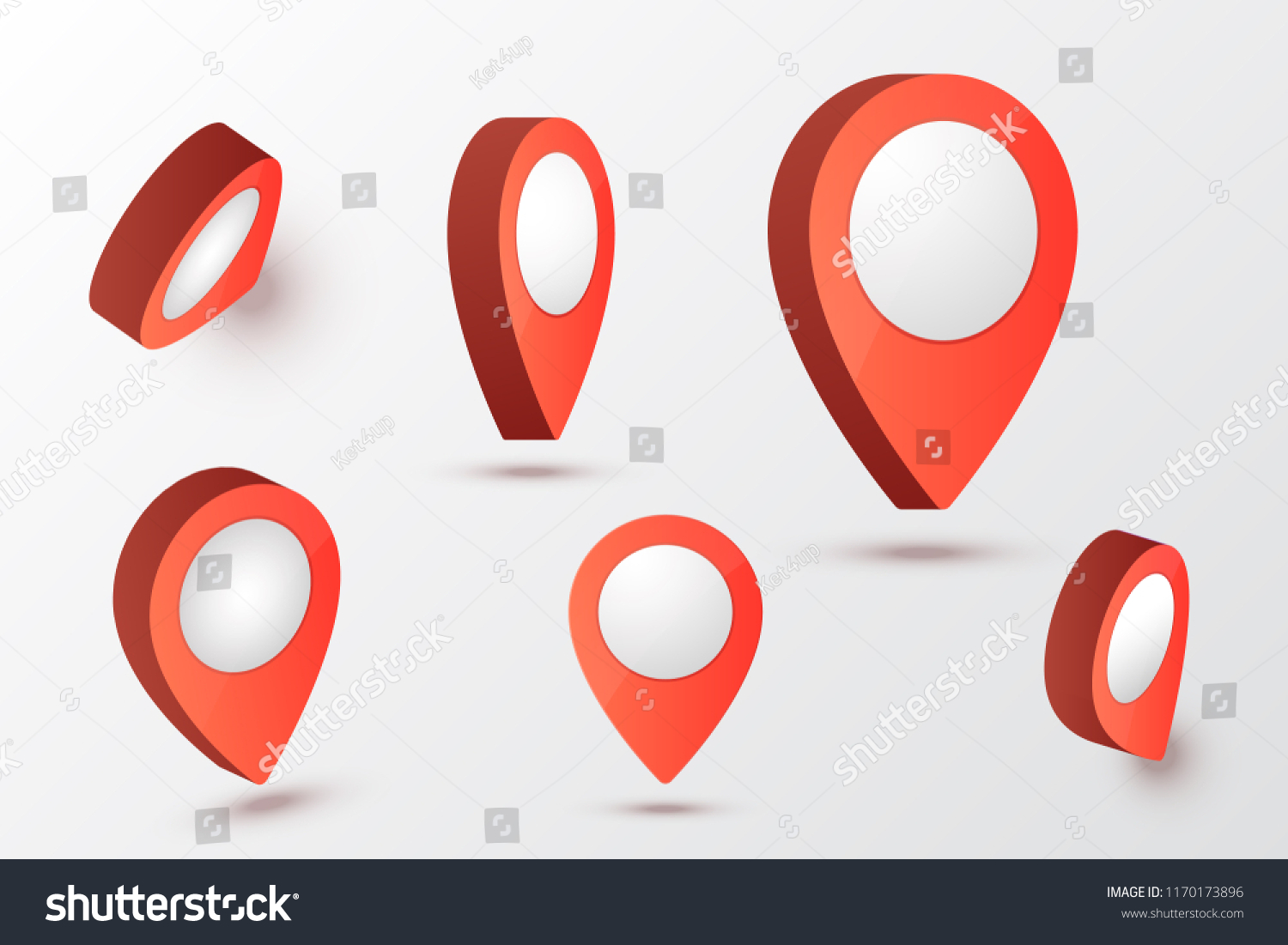 Ilustración vectorial del puntero de mapa.: vector de stock (libre de ...