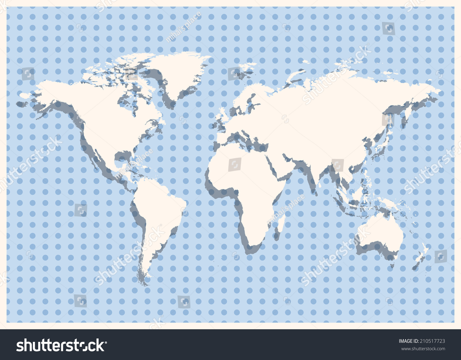 Map Pop Art Background Illustration Vector Stock Vector (Royalty Free ...