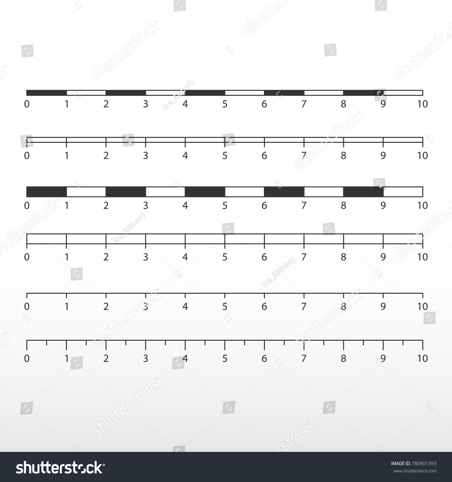 Map Scales Graphics Measuring Distances Map: vector de stock (libre de ...