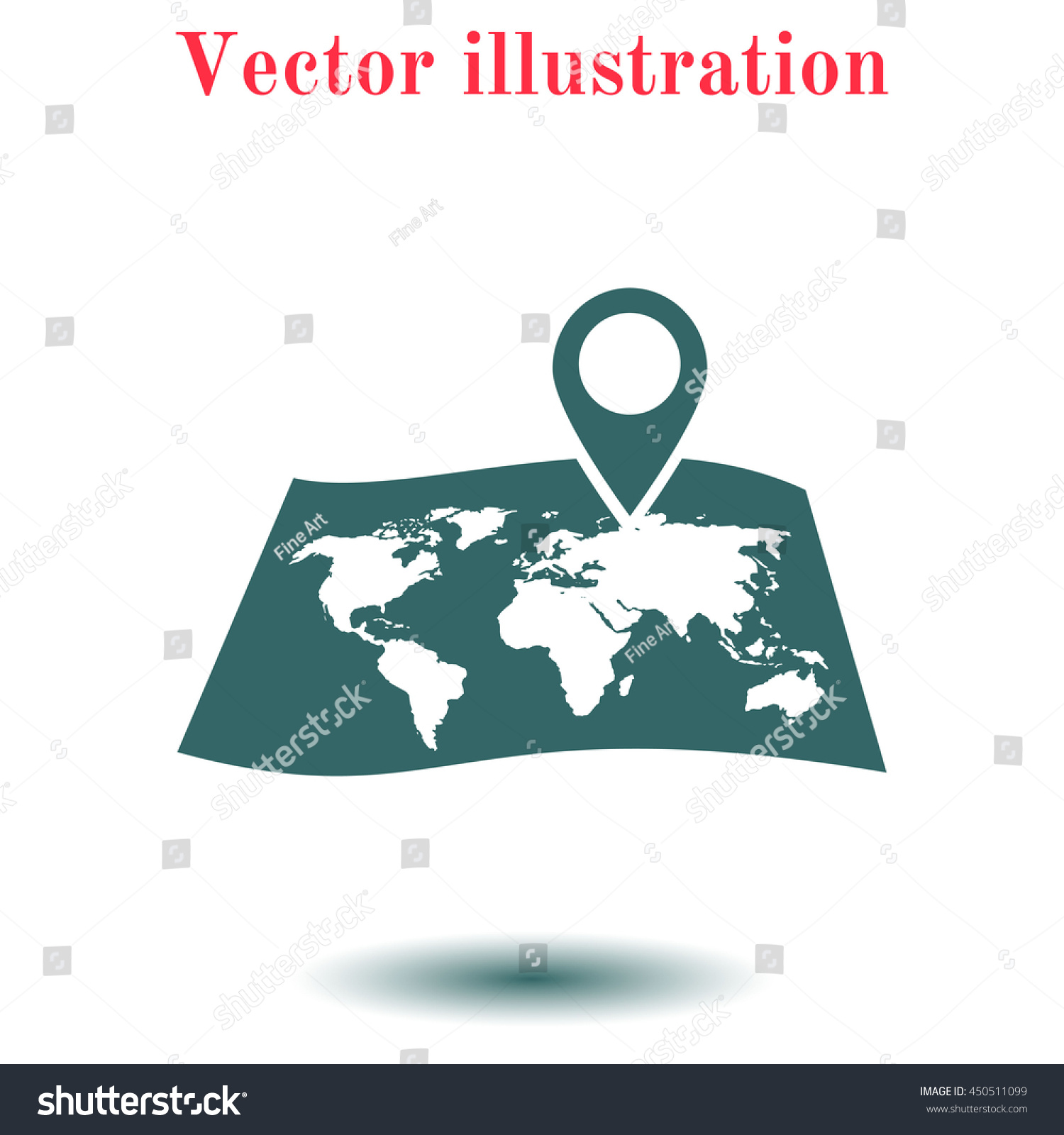 Map Pin Icon Map Navigation Simbol: เวกเตอร์สต็อก (ปลอดค่าลิขสิทธิ์ ...