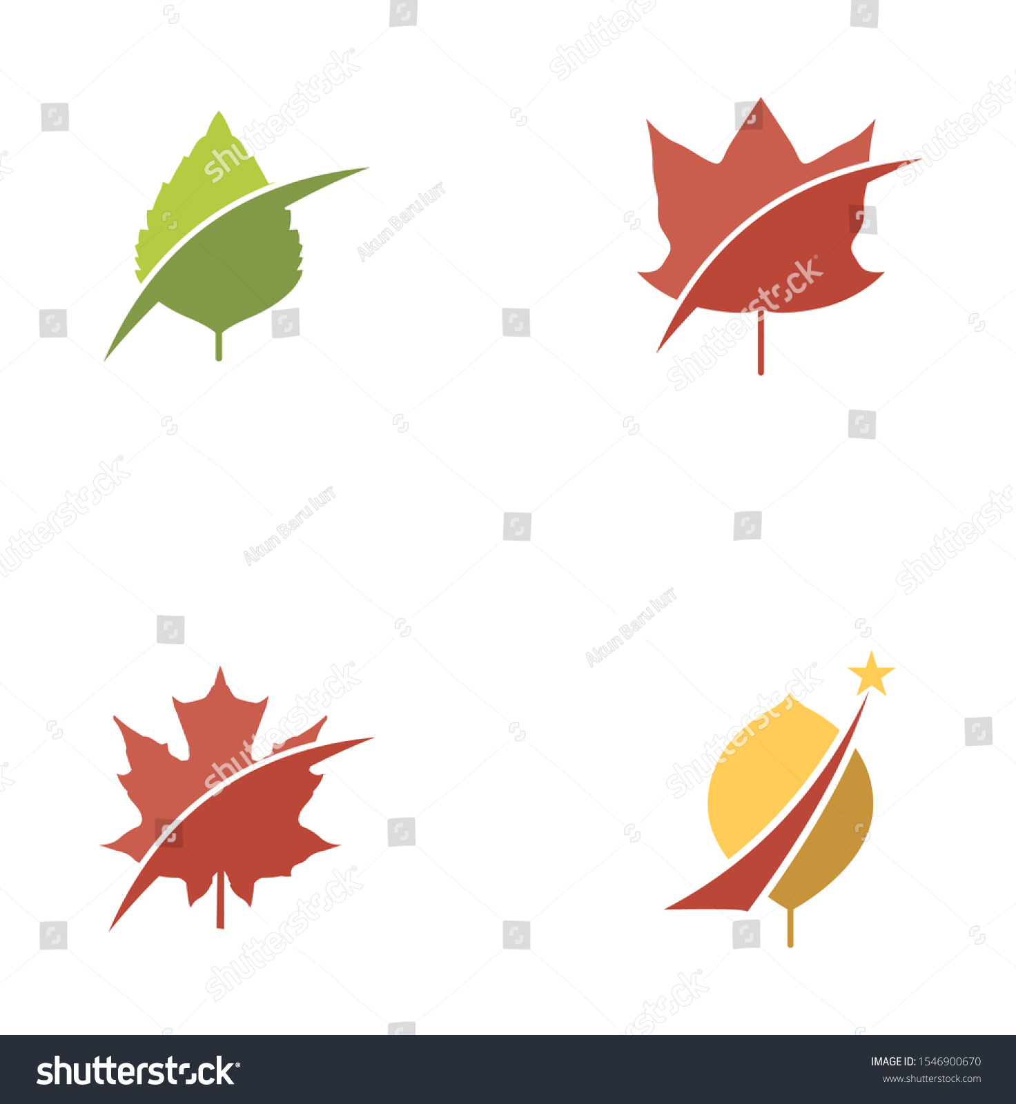 Maple Leaf Logo Design Inspiration Stock Vector (Royalty Free ...