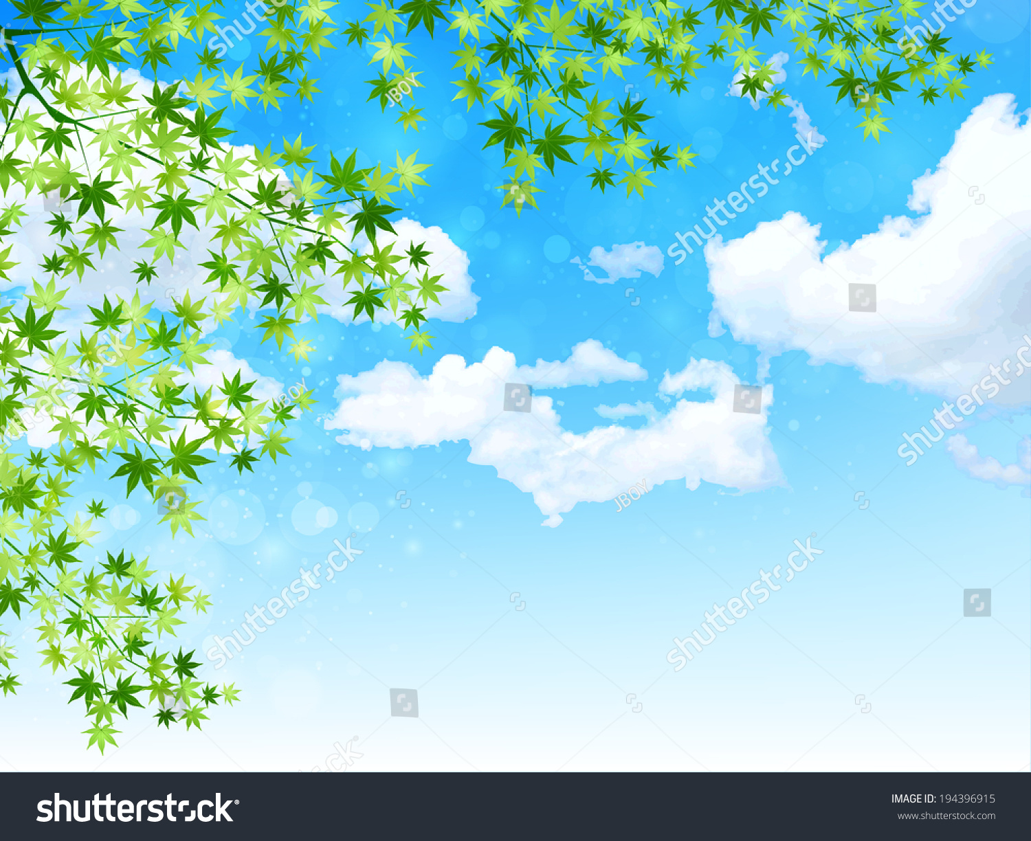 Maple Leaf Scenery Stock Vector (Royalty Free) 194396915 | Shutterstock